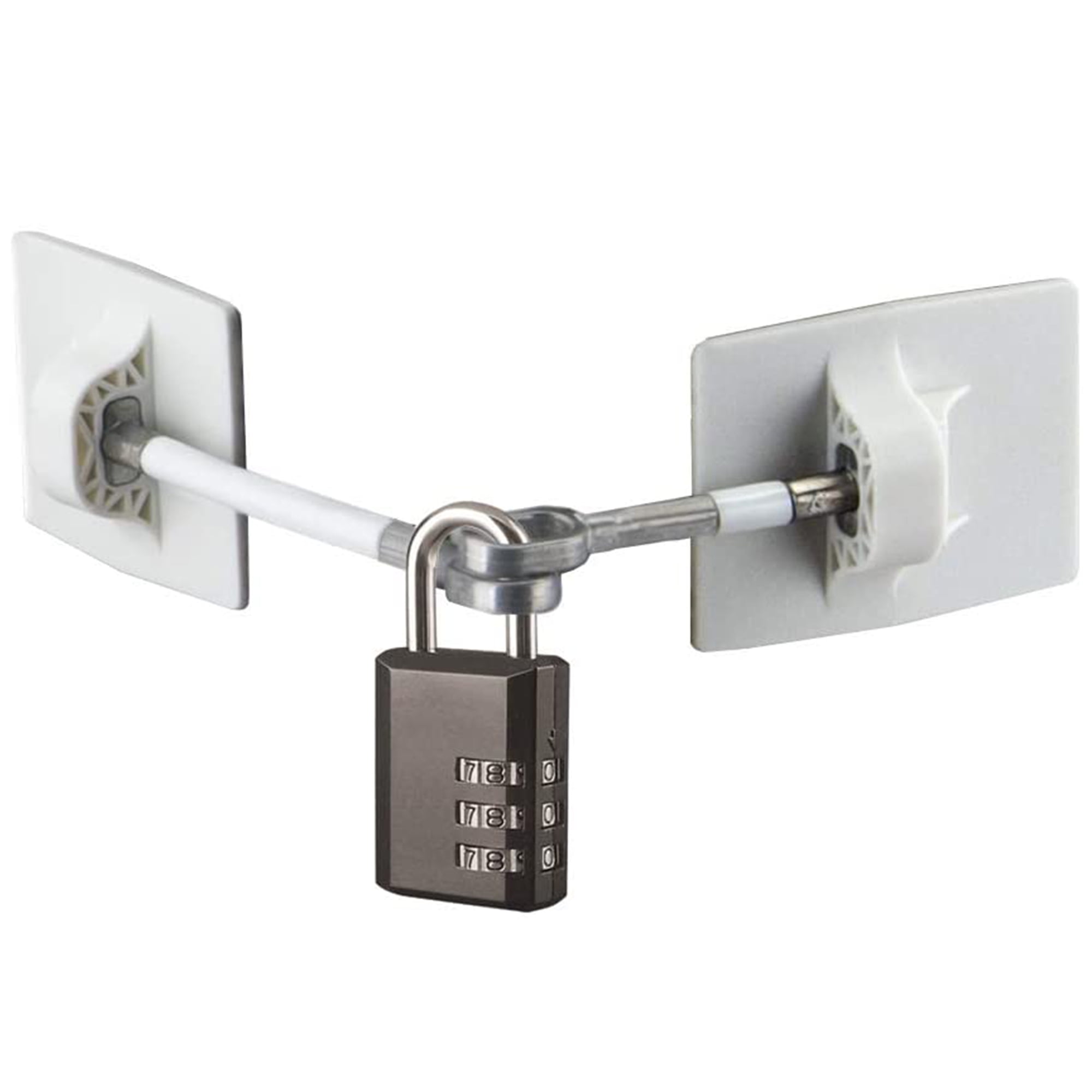 Refrigerator Lock Fridge Freezer Security White with Black Combination ...