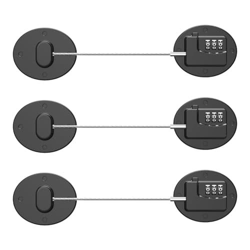 Refrigerator Lock - Heavy Duty Combination Fridge Lock, Child Proof ...