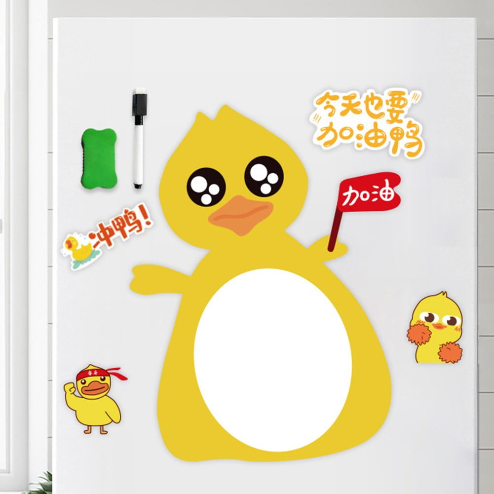 Refrigerator Magnetic Board Kit Meal Plan Erasable Menu Cute Decor ...