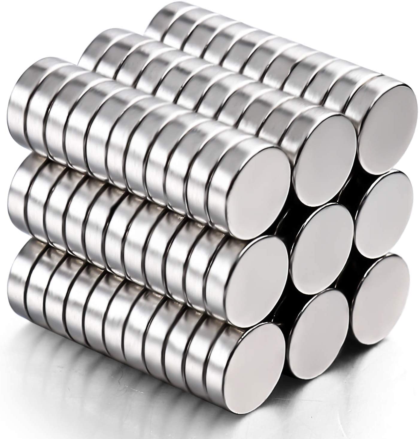 Refrigerator Magnets,100Pcs Premium Brushed Nickel Small Round Magnet ...