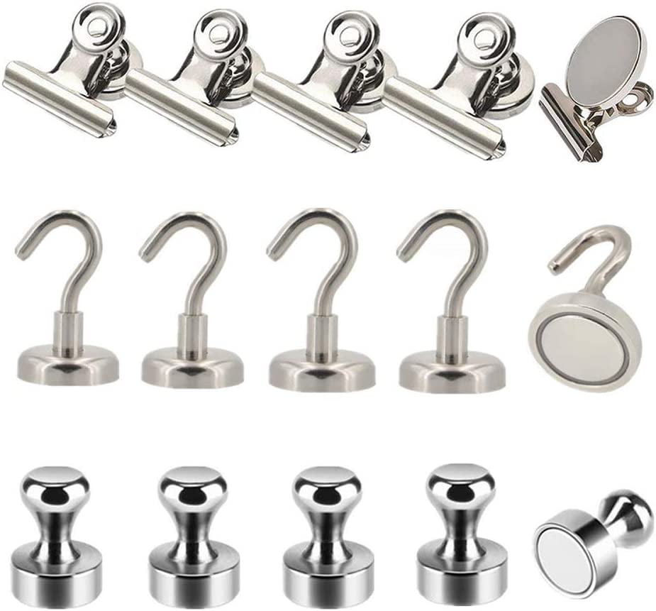 Refrigerator Magnets Magnet Push Pins/Magnet Clips/Magnetic Hooks Set ...