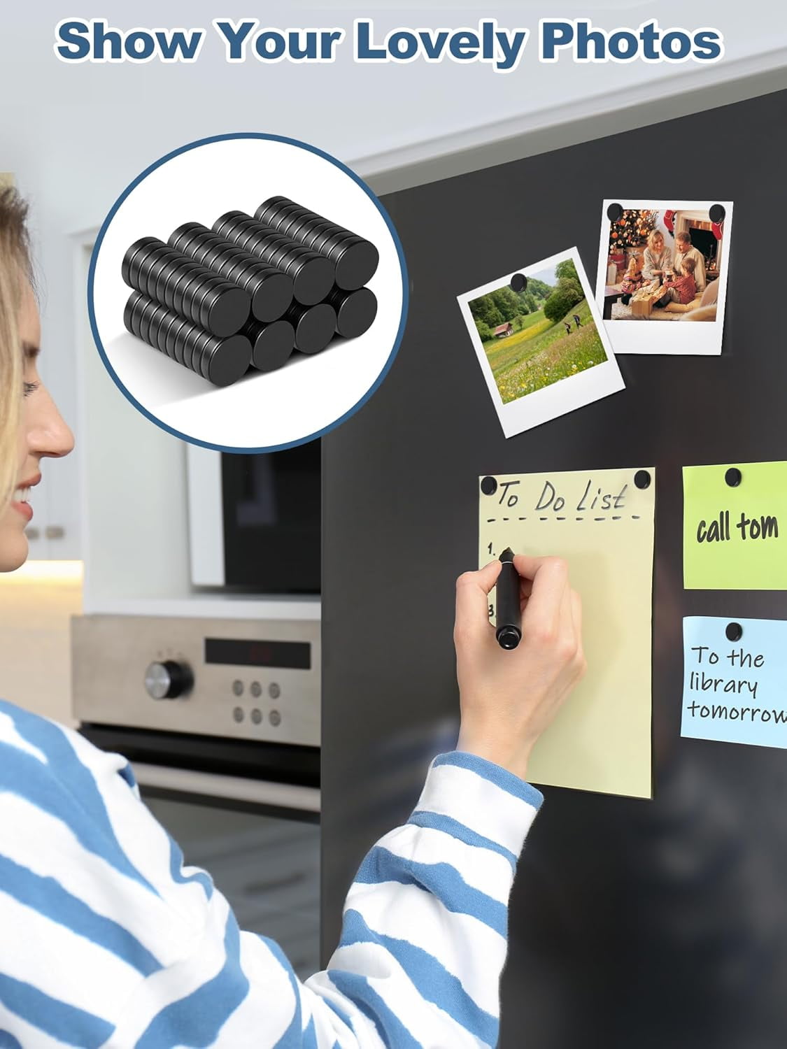 Refrigerator Magnets, Small Round Fridge Magnets, Multi-Use Premium ...