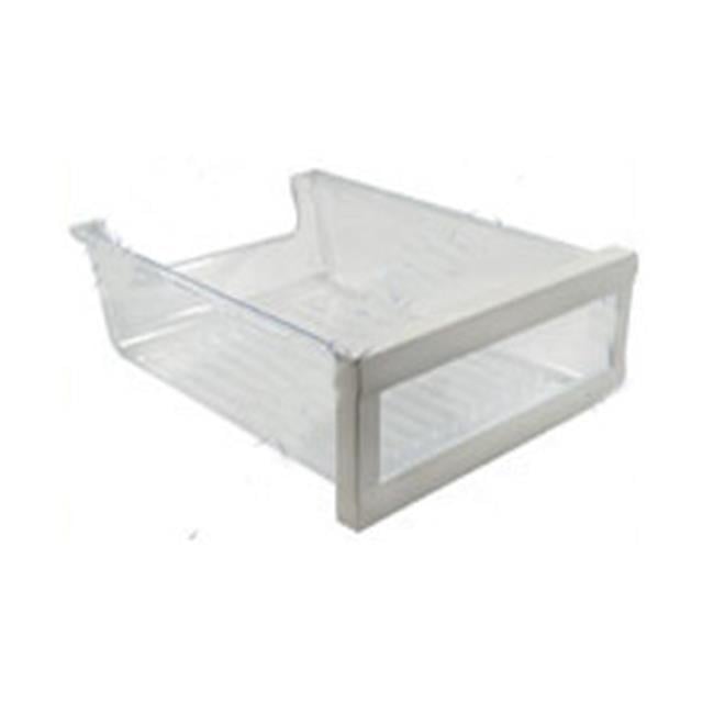 Refrigerator Meat Drawer & Tray, Clear With White Trim - Walmart.com