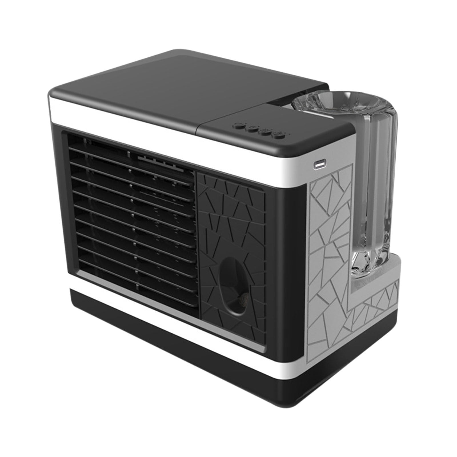 Refrigerator Mini Portable Home Office Silent Fan Desktop Refrigerator ...