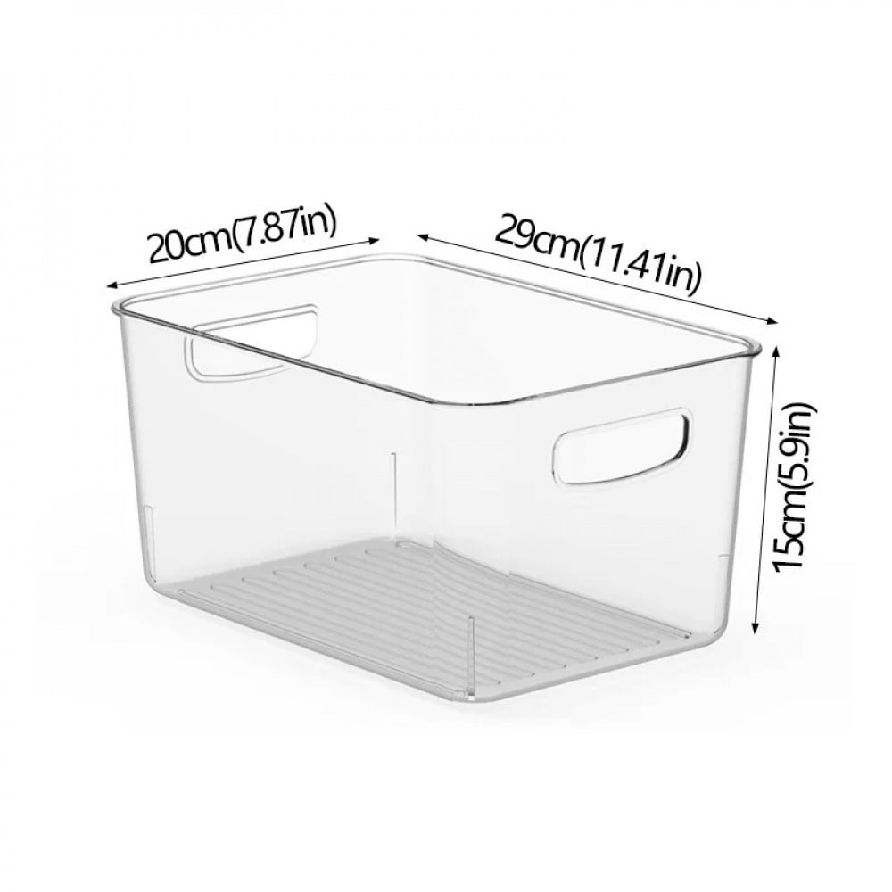 Refrigerator Organizer Bins Stackable Fridge Food Storage Box With ...