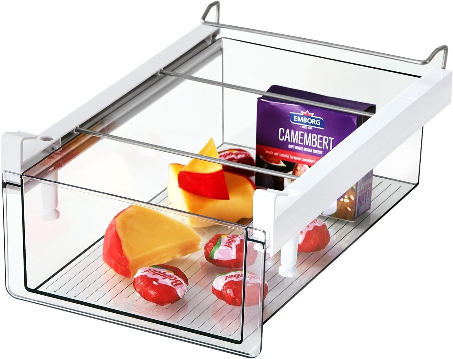 Refrigerator Organizer Drawer,Plastic Fridge Drawer With Handle Pull ...