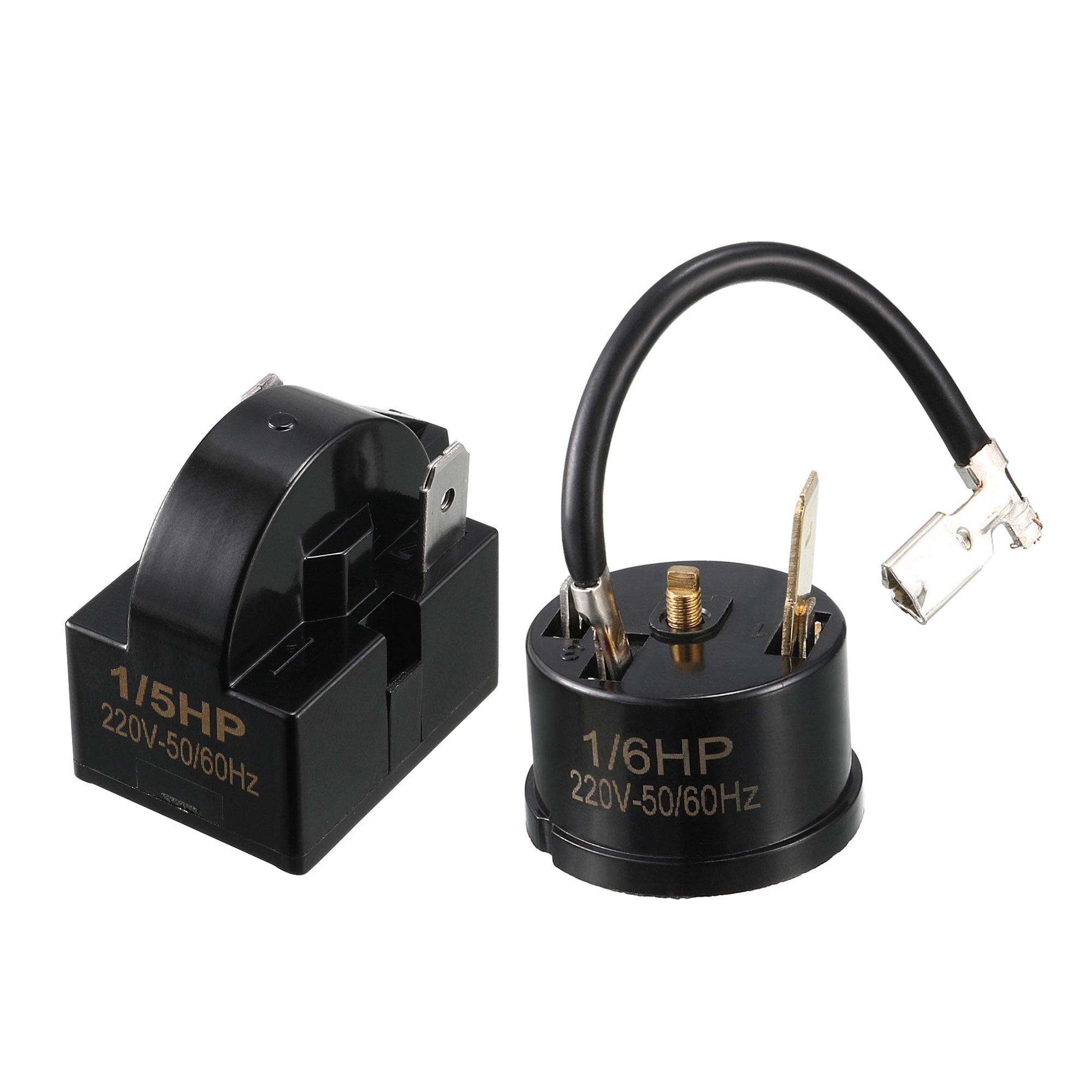 Refrigerator PTC Starter Relay 15 Ohm 2 Pin Compressor Thermal Overload Protector - Walmart.com