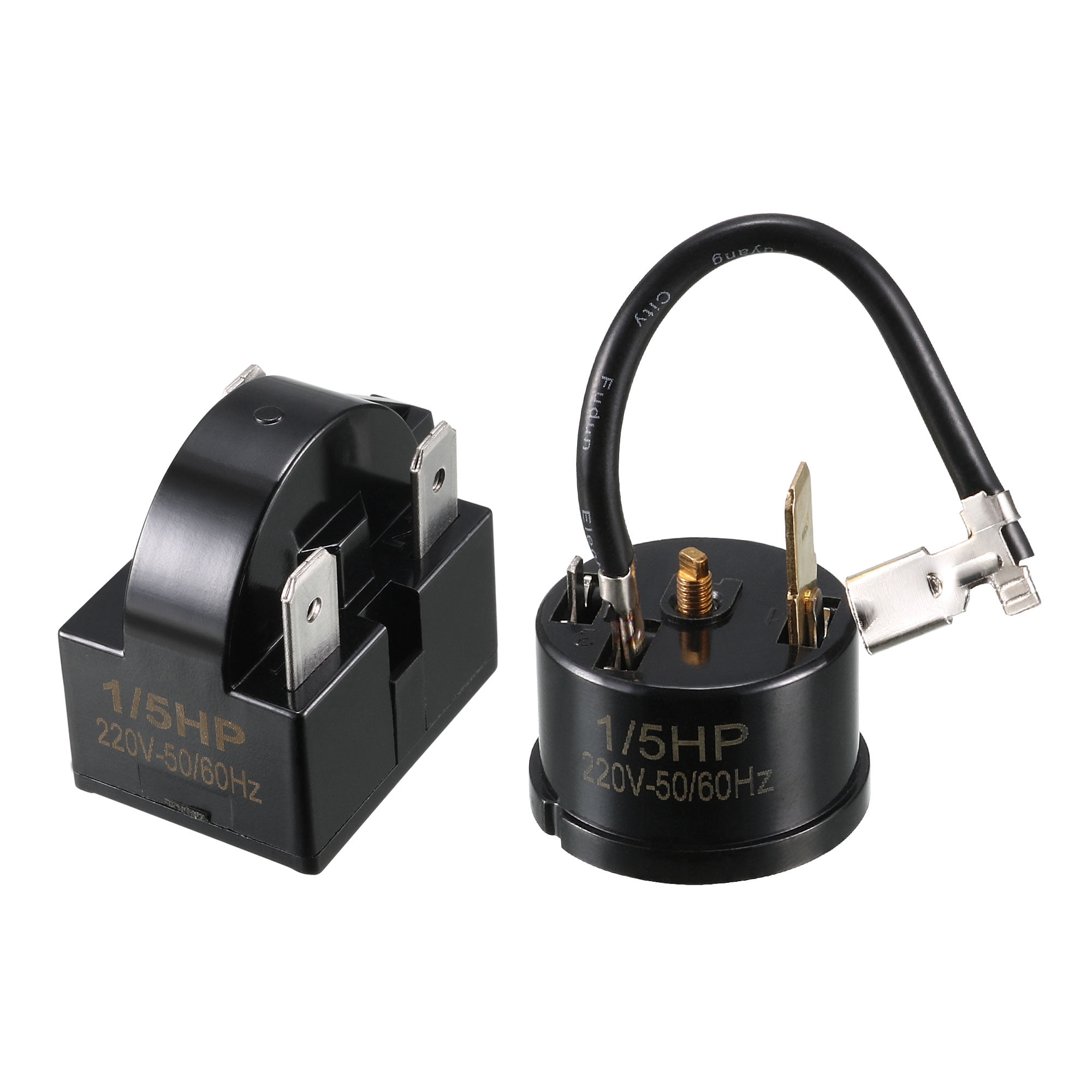 Refrigerator PTC Starter Relay 15 Ohm 3 Pin Compressor Thermal Overload ...
