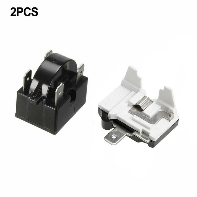 Refrigerator PTC Starter Relay Replacement 4 Pins Compressor Overload ...