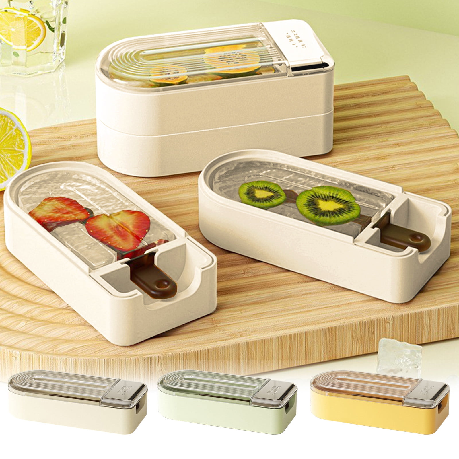 Refrigerator Popsicle Maker, Food Grade Plastic, 6 Popsicle Trays ...
