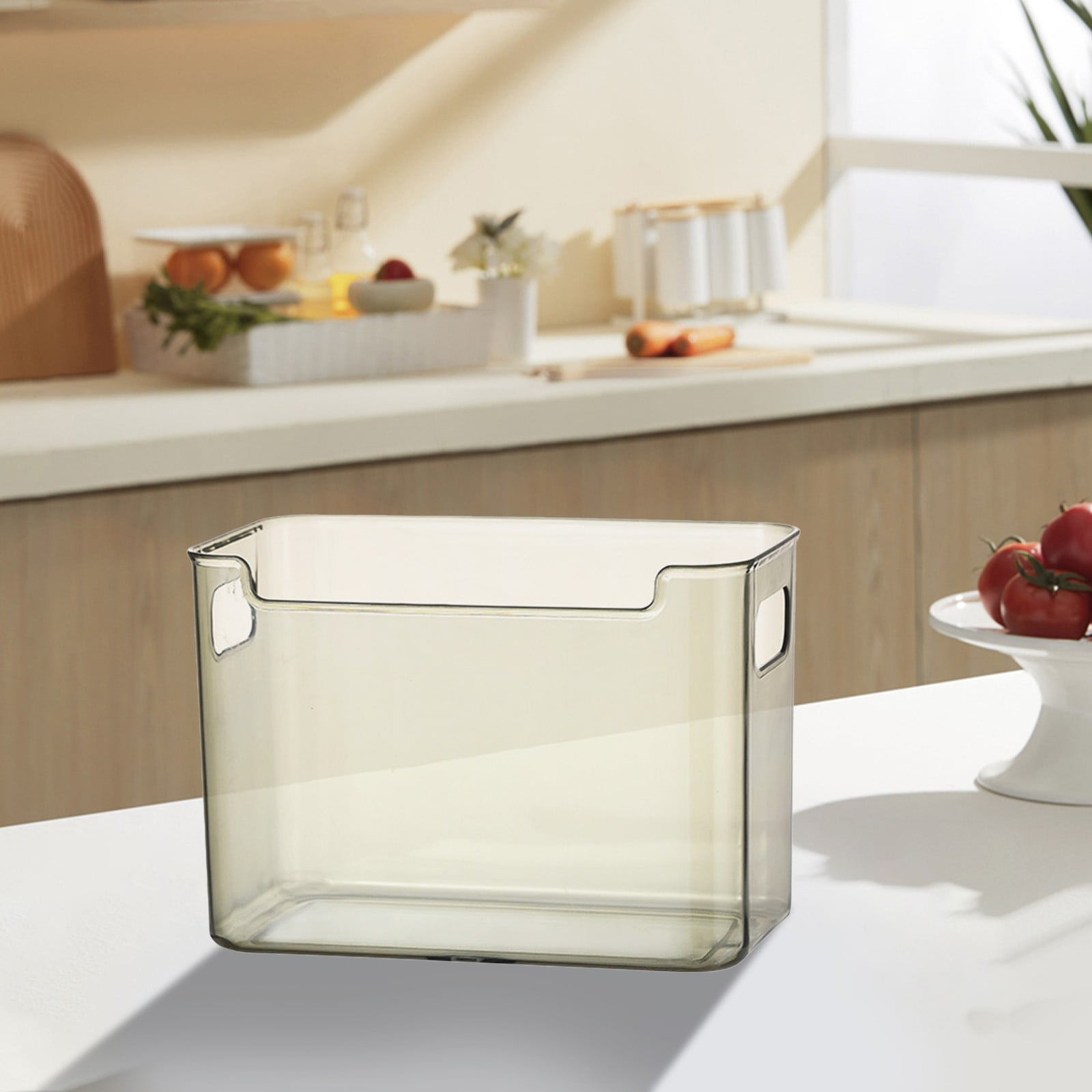 Refrigerator Side Door Storage Box 7.01x4.92x4.05in Transparent Plastic ...