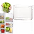 Refrigerator Side Door Storage Rack Organizer, Clear Plastic Shelf for ...