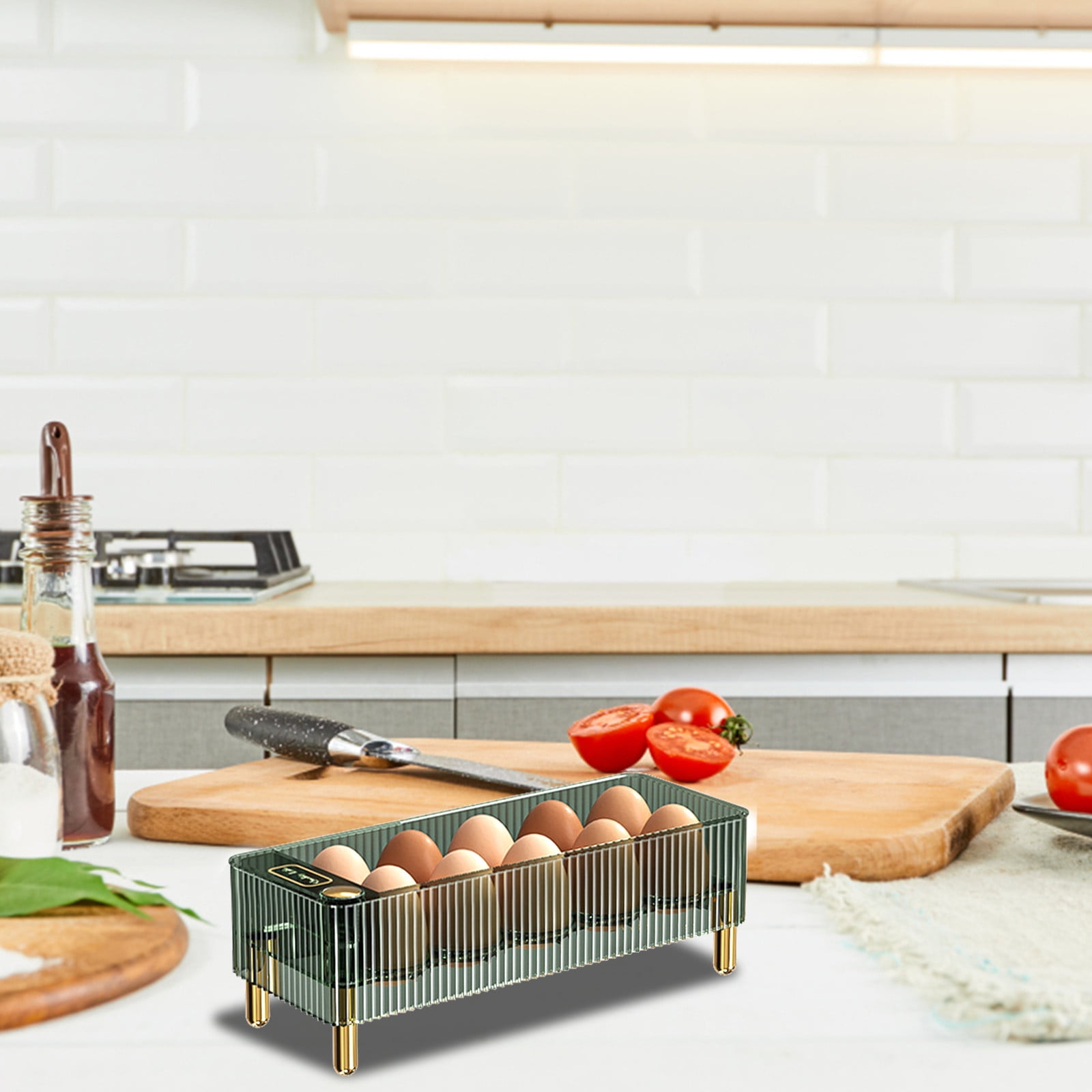 Refrigerator Side Door Swivel Eggs Storage Box, Eggs Holder Specially ...