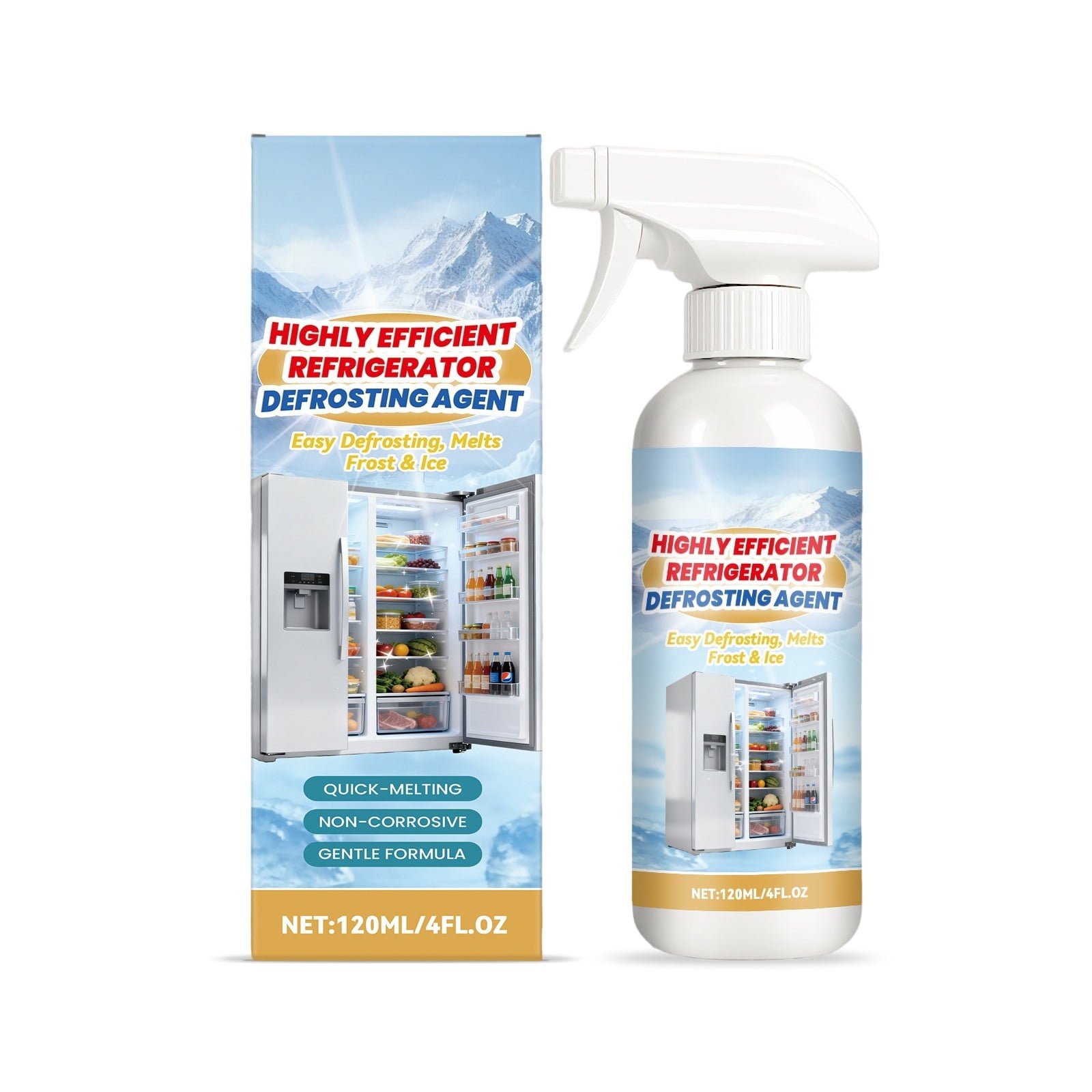 Refrigerator Spray Defrosting Agent for Freezers & Coolers - Fast ...