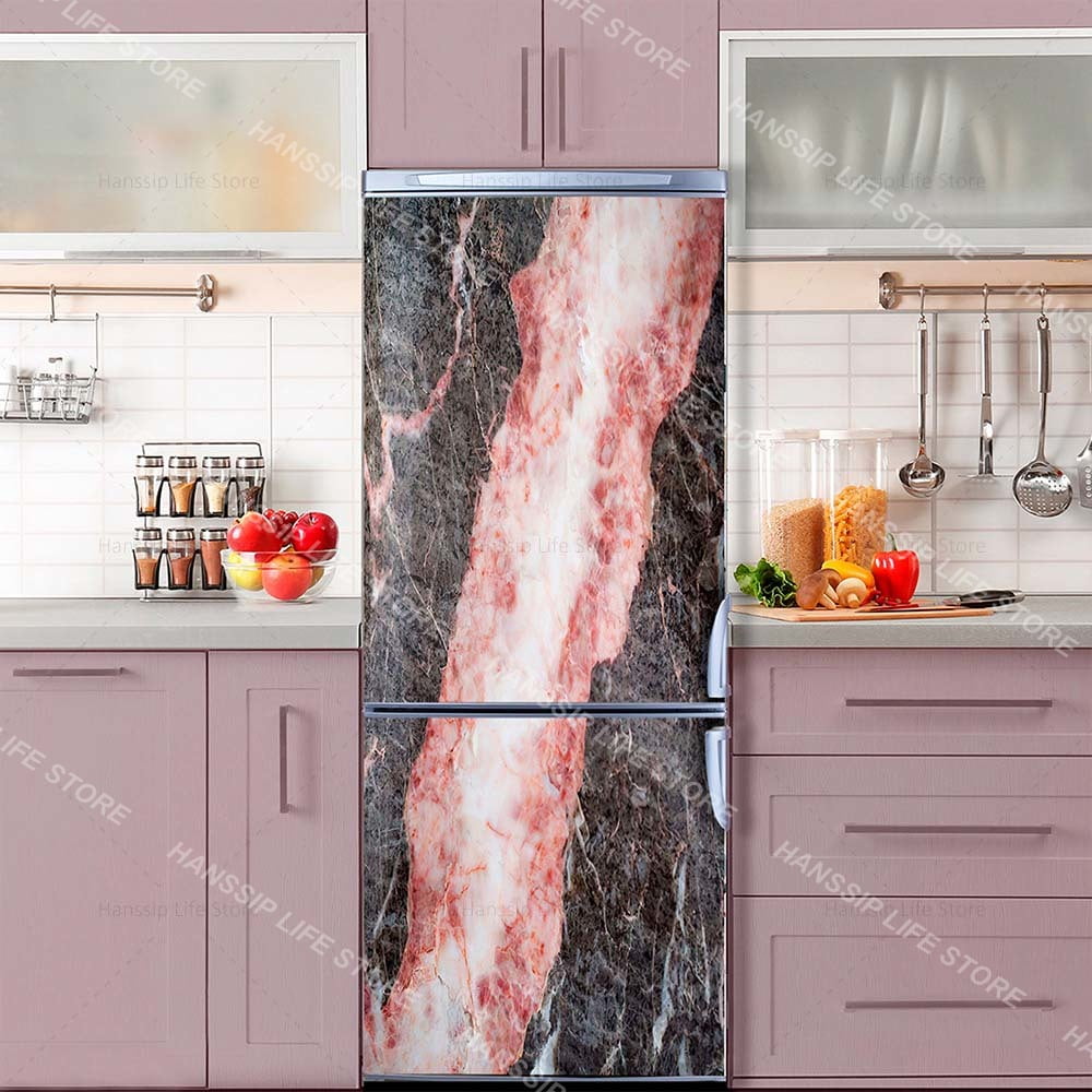 Refrigerator Sticker Decal Mural Waterproof PVC Fridge Door Covering ...