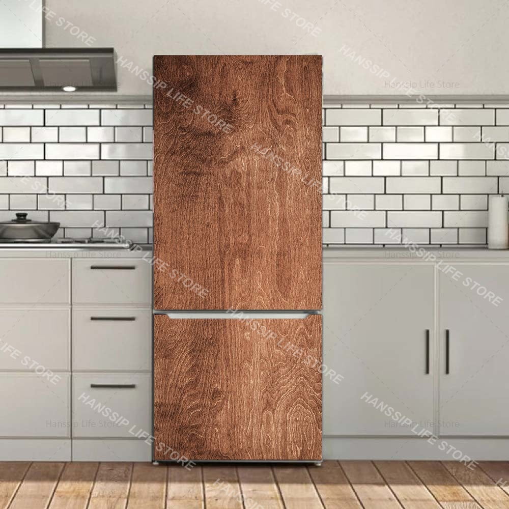 Refrigerator Sticker Decal Mural Waterproof PVC Fridge Door Covering ...