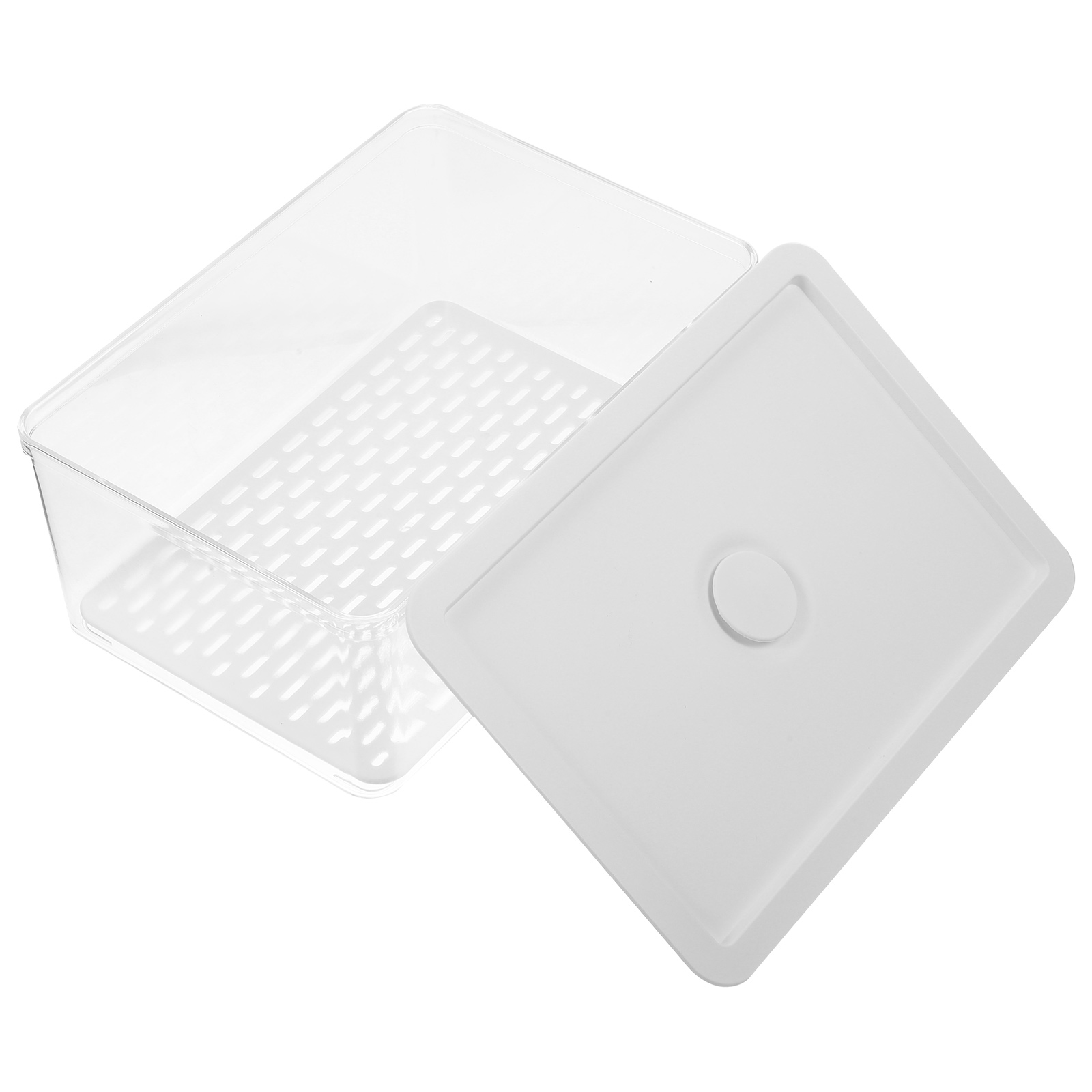 Refrigerator Storage Box Transparent Fridge Berry Containers for ...