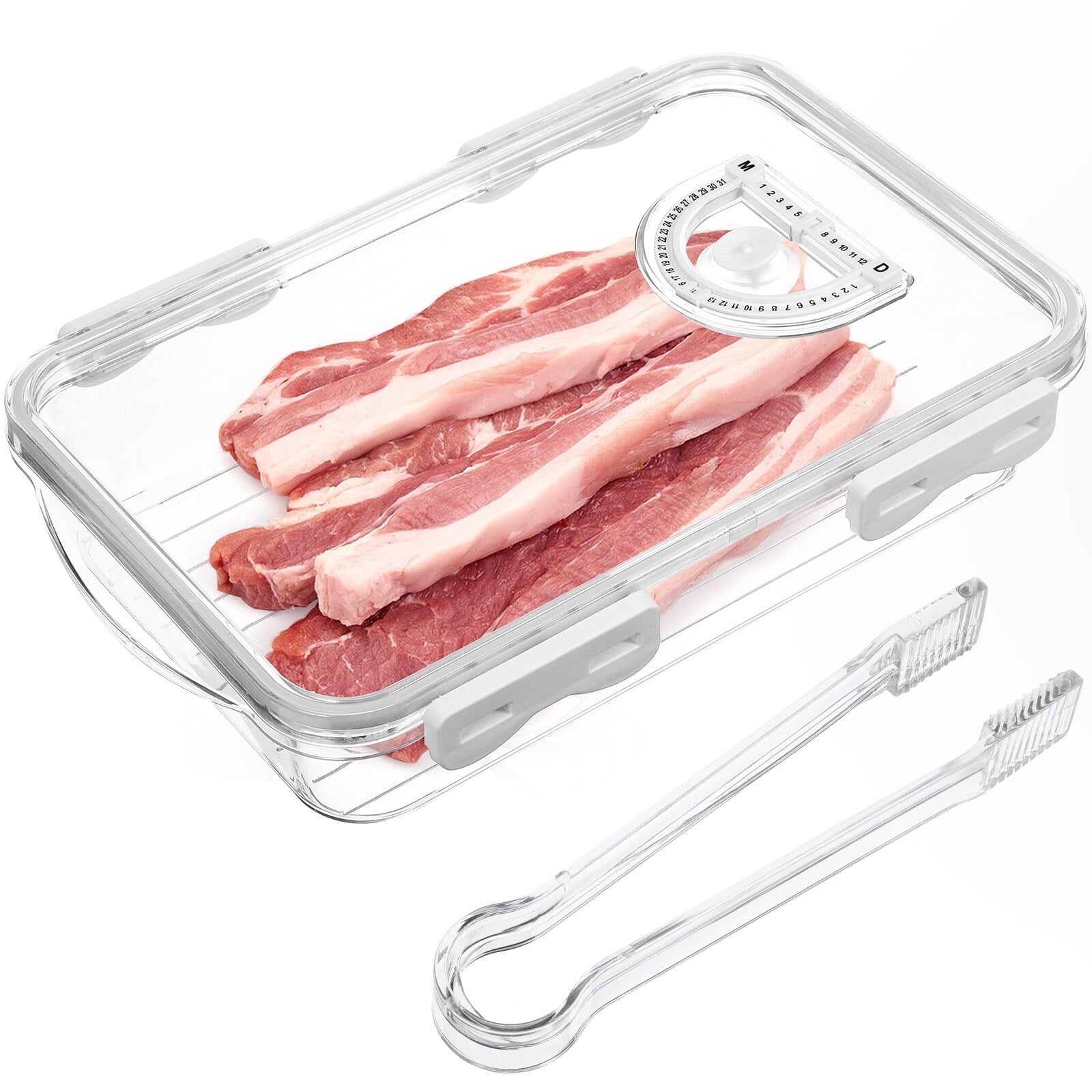 Refrigerator Storage Food Storage Box Fridge Organizer Bacon Storage ...