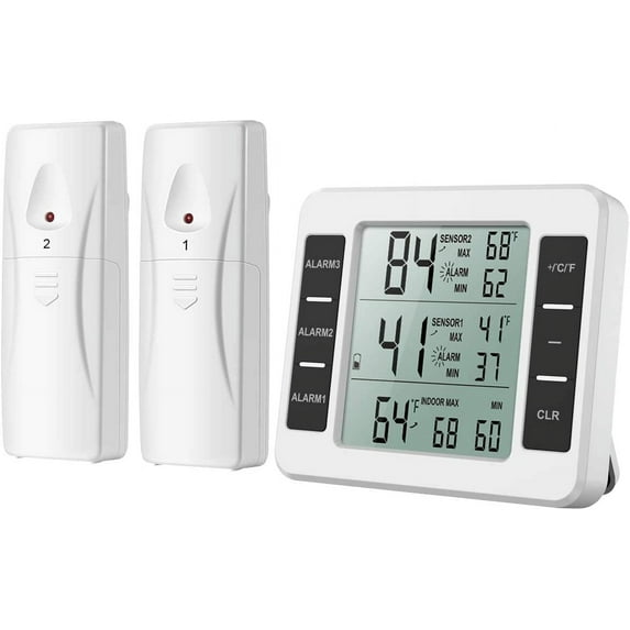 AMIR Wireless Refrigerator Thermometer, Indoor Outdoor Temperature ...