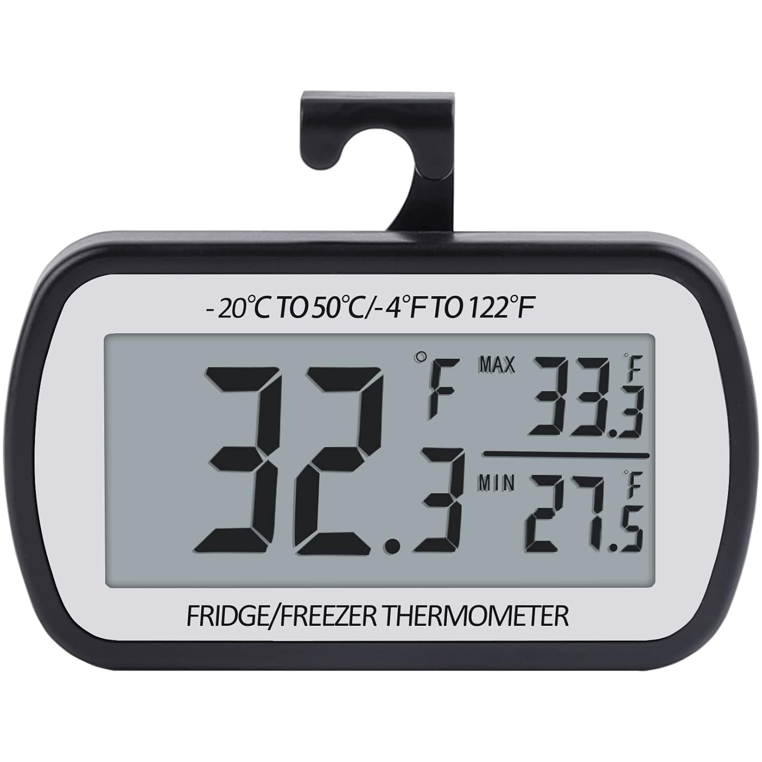 Refrigerator Thermometer Digital Fridge Freezer Thermometer with ...