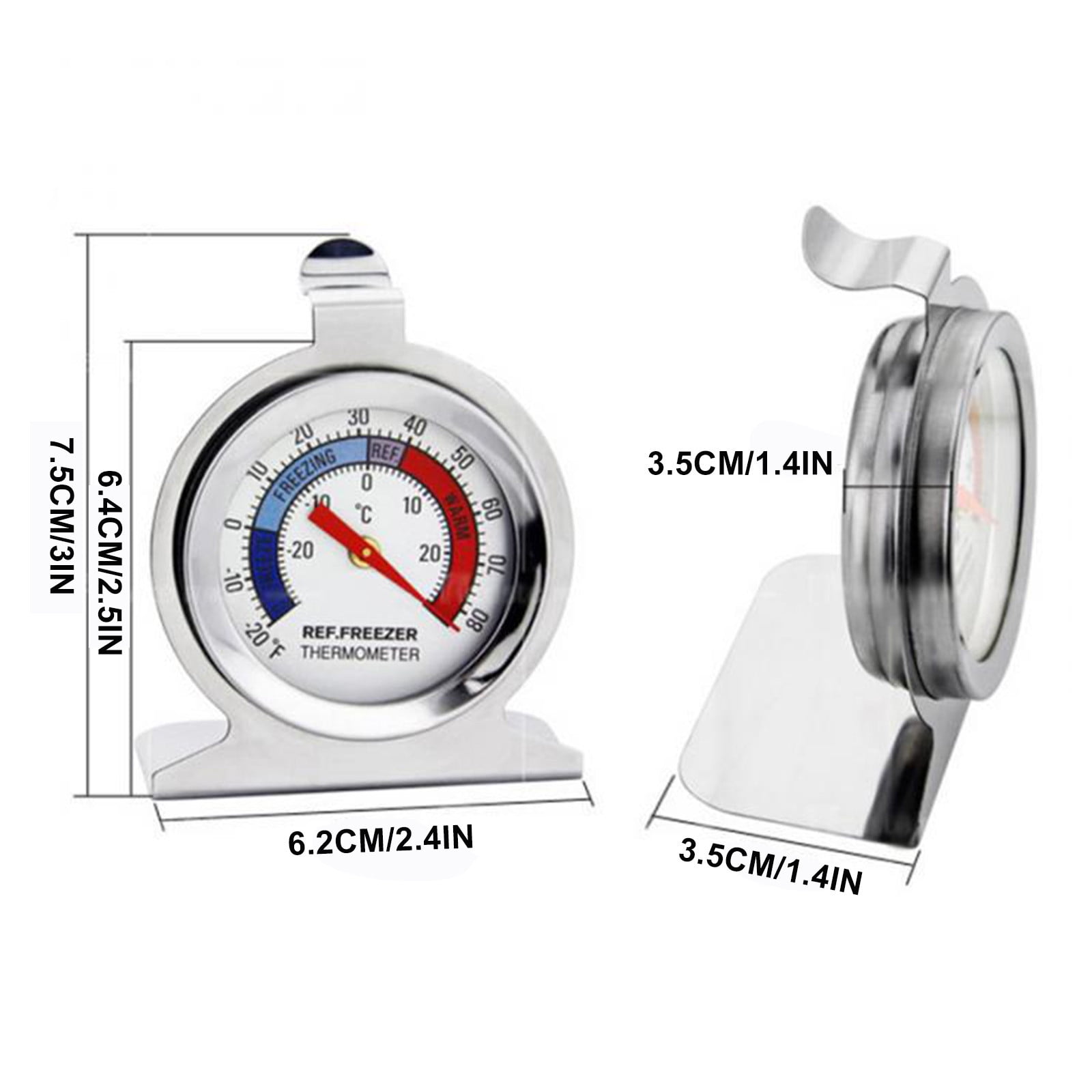 Refrigerator Thermometer Refrigerator Thermometer Stainless Steel ...
