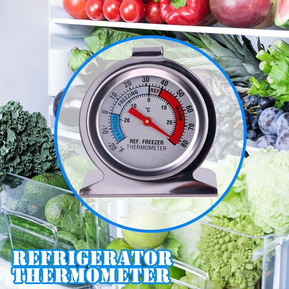 Refrigerator Thermometers Dial Freezer Thermometer with Dual-Scale 20 ...