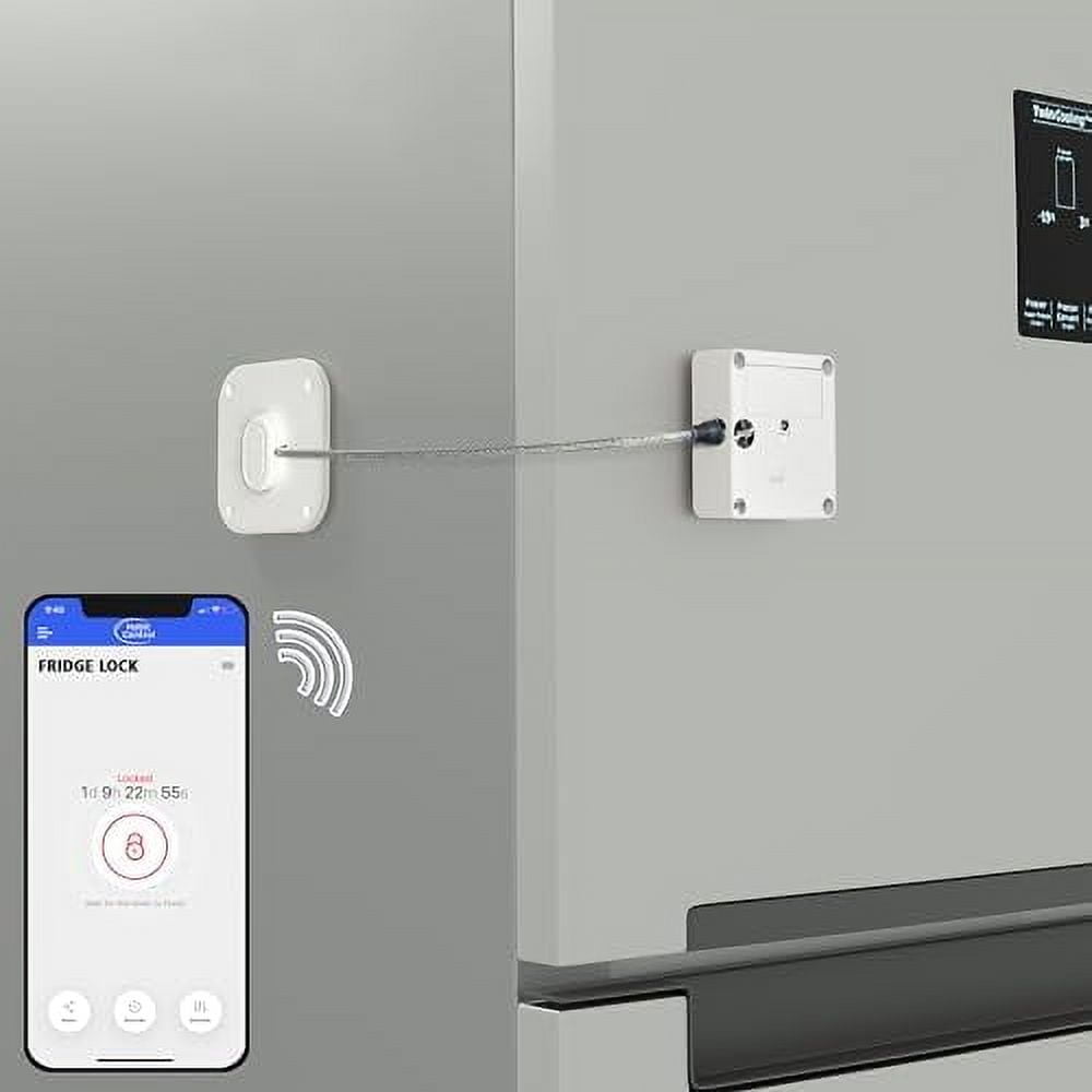 Refrigerator Timer Lock - Bluetooth Fridge Locks for Adults Kids, App ...
