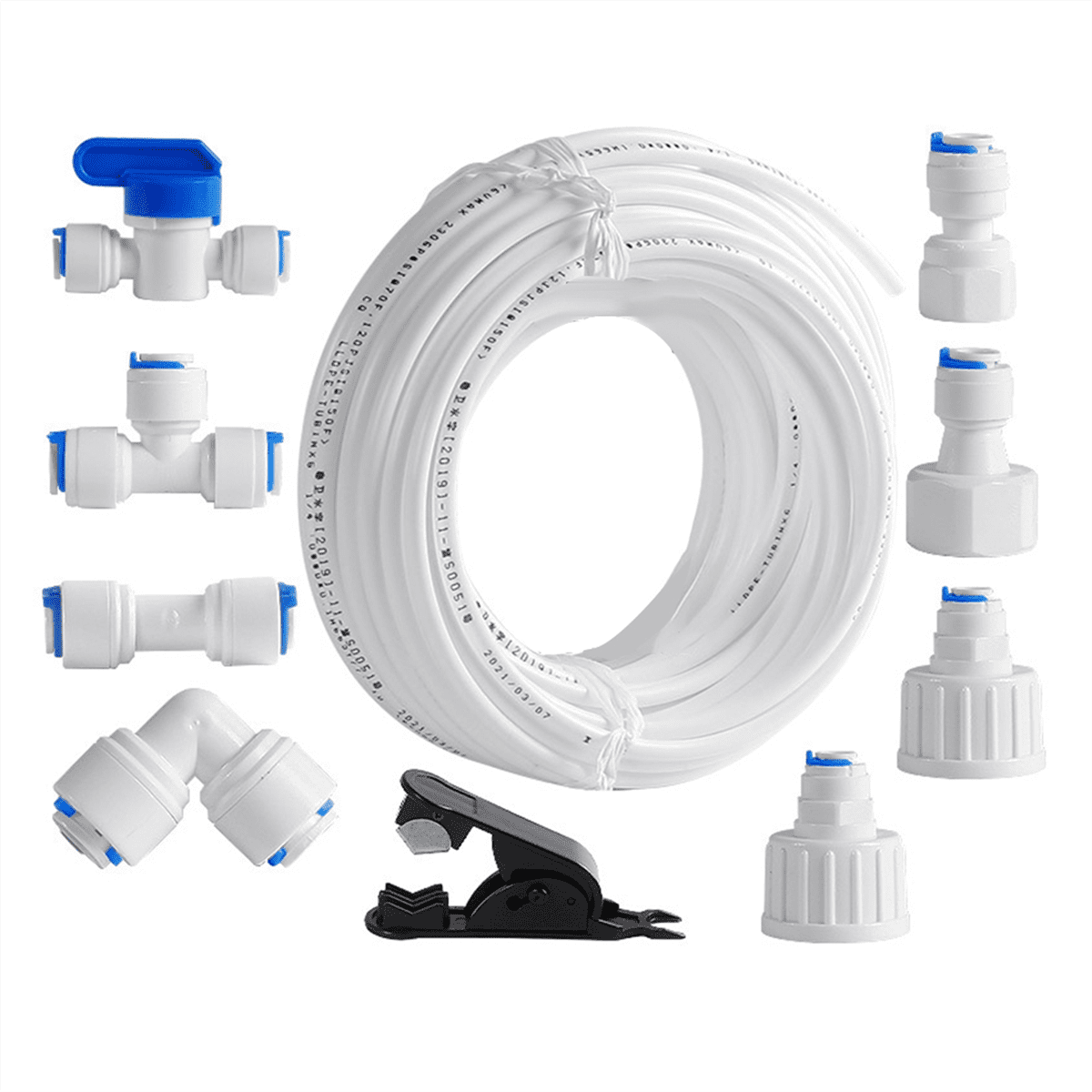 Refrigerator Water Line Kit Connection and Compression Ice Maker ...
