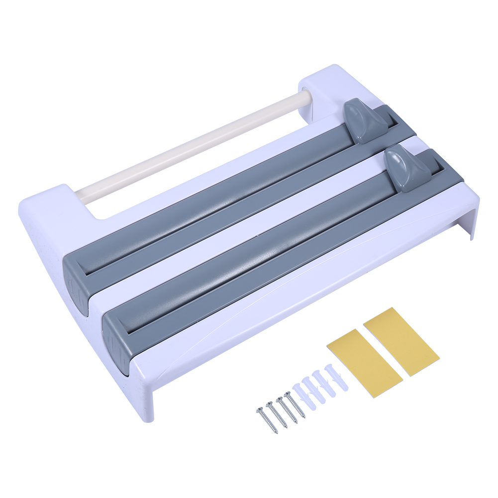 Refrigerator cling film rack shelf withPaper Dispenser film storager ...