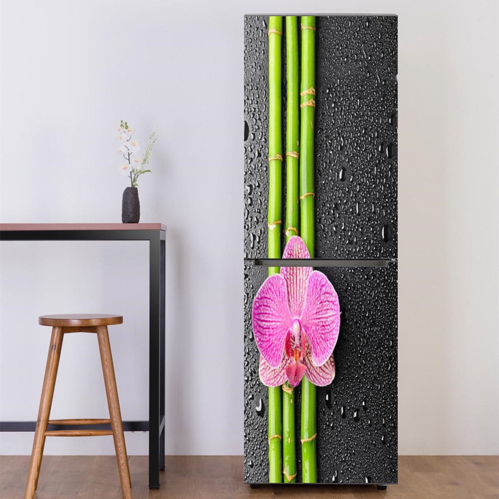 Refrigerator sticker door 3D refrigerator wallpaper ethylene decorative ...