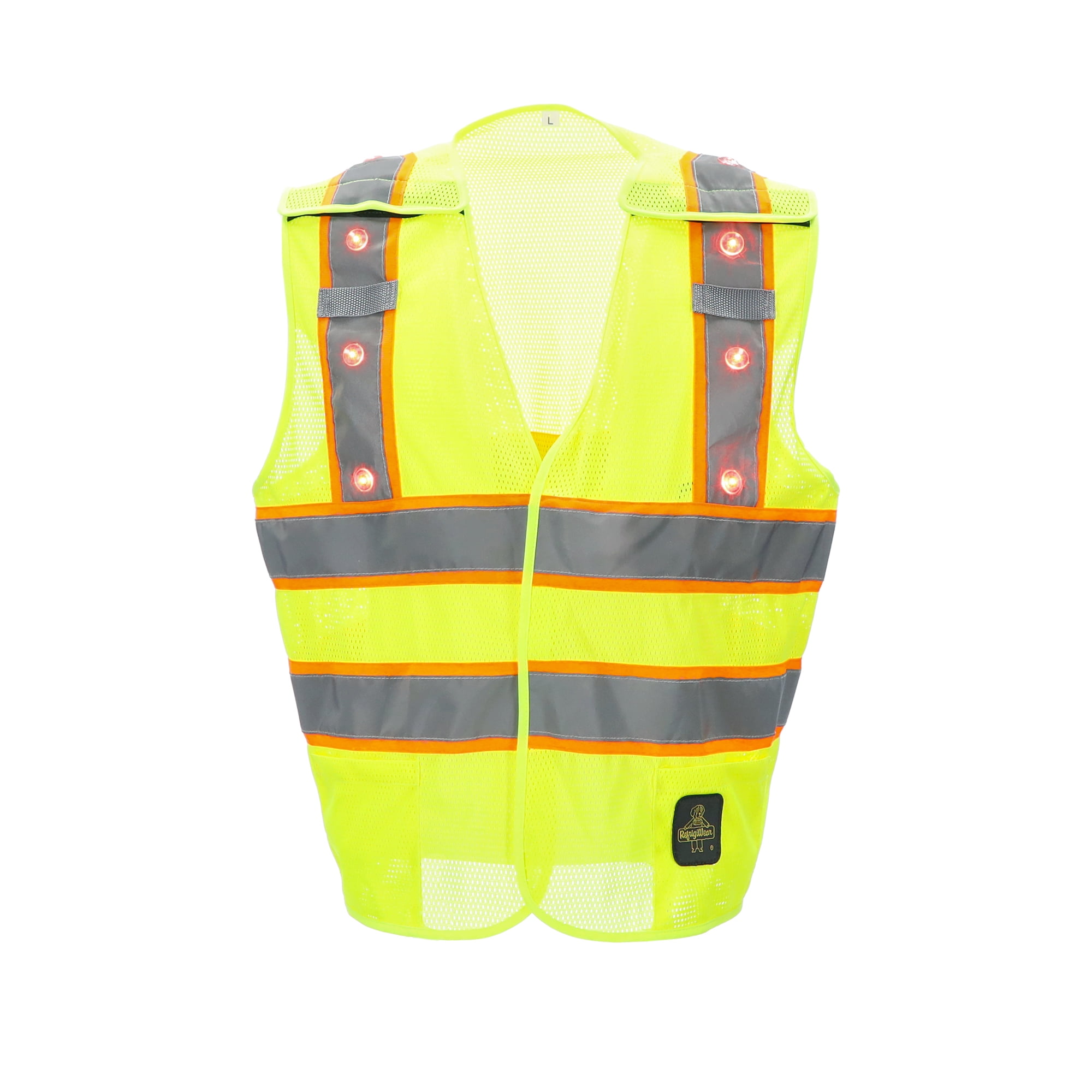 RefrigiWear HiVis Safety Vest with LED Lights - High-Visibility ...