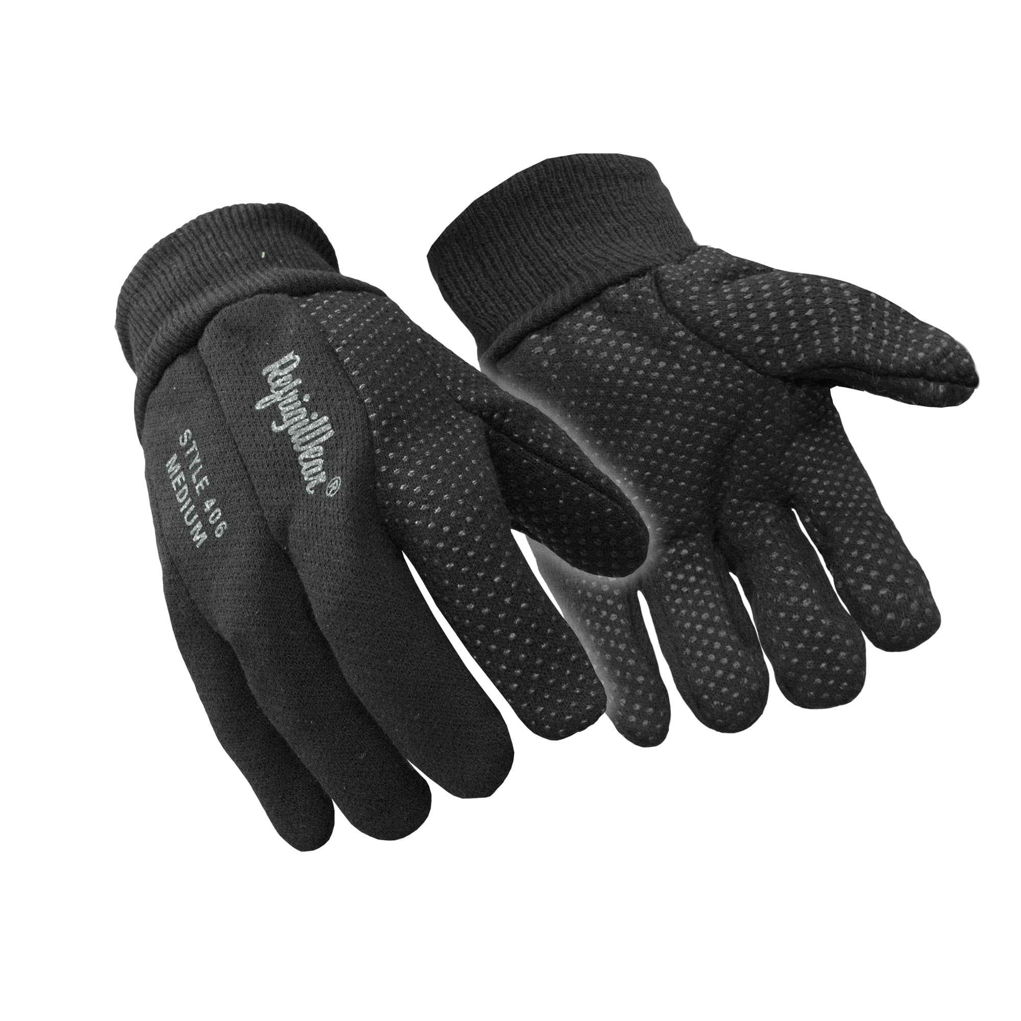 RefrigiWear Insulated Jersey Cotton Knit Work Gloves with Dotted Grip ...