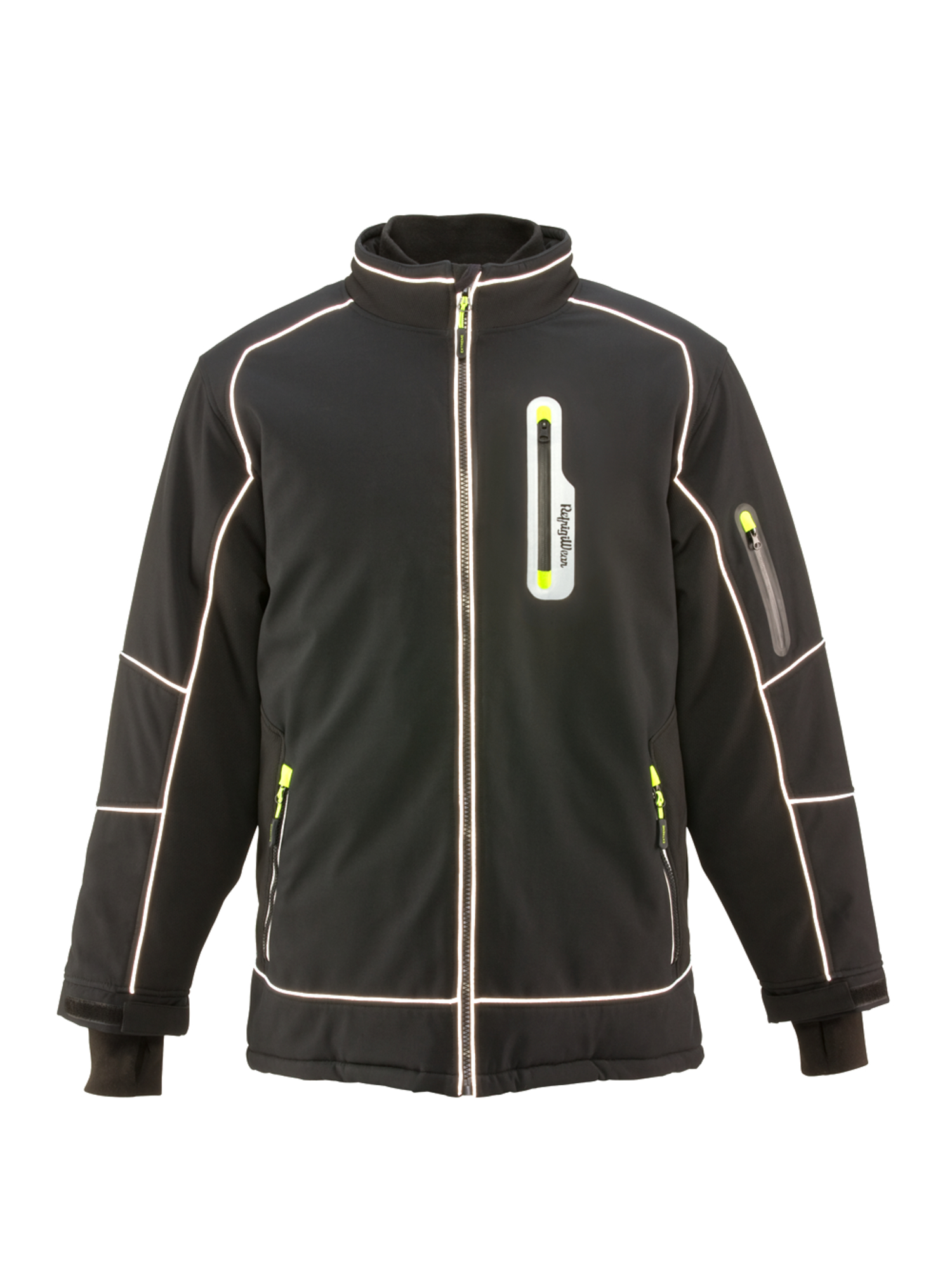 RefrigiWear Mens High Visibility Insulated Softshell Jacket with ...