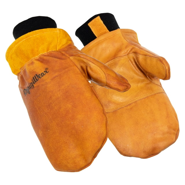 RefrigiWear Dipped Leather Mitt - Warm Waterproof Winter Mittens for ...