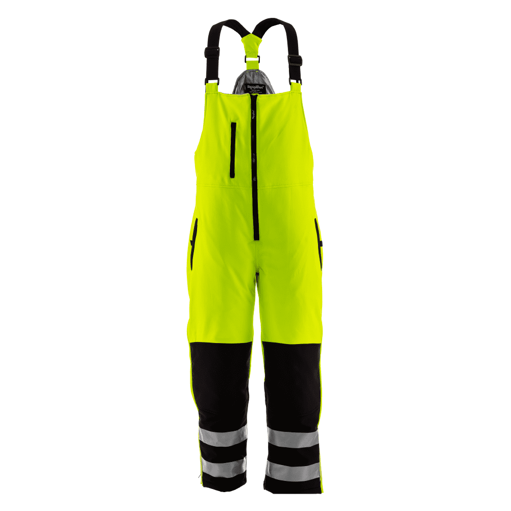 RefrigiWear HiVis Insulated Softshell Bib Overalls - ANSI Class E, -20 ...