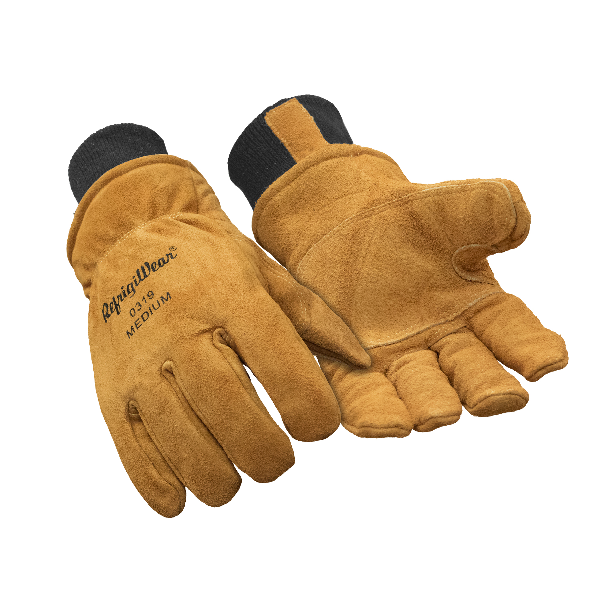 Leather Work Gloves with Adjustable Wrist, Palm Patch, Cowhide, XX-Large (Wells Lamont 1132XX ...