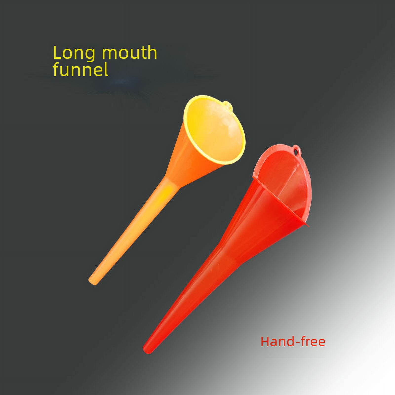 Refueling Funnel Hand-free Long Mouth Plastic Funnel Motorcycle ...