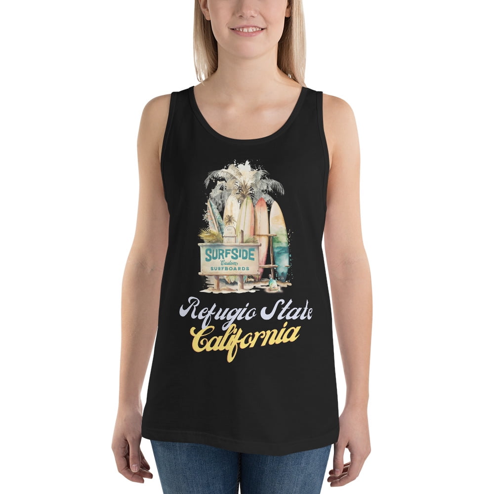 Refugio Beach, California Tank Top Women | Spring Break Summer Vacation ...