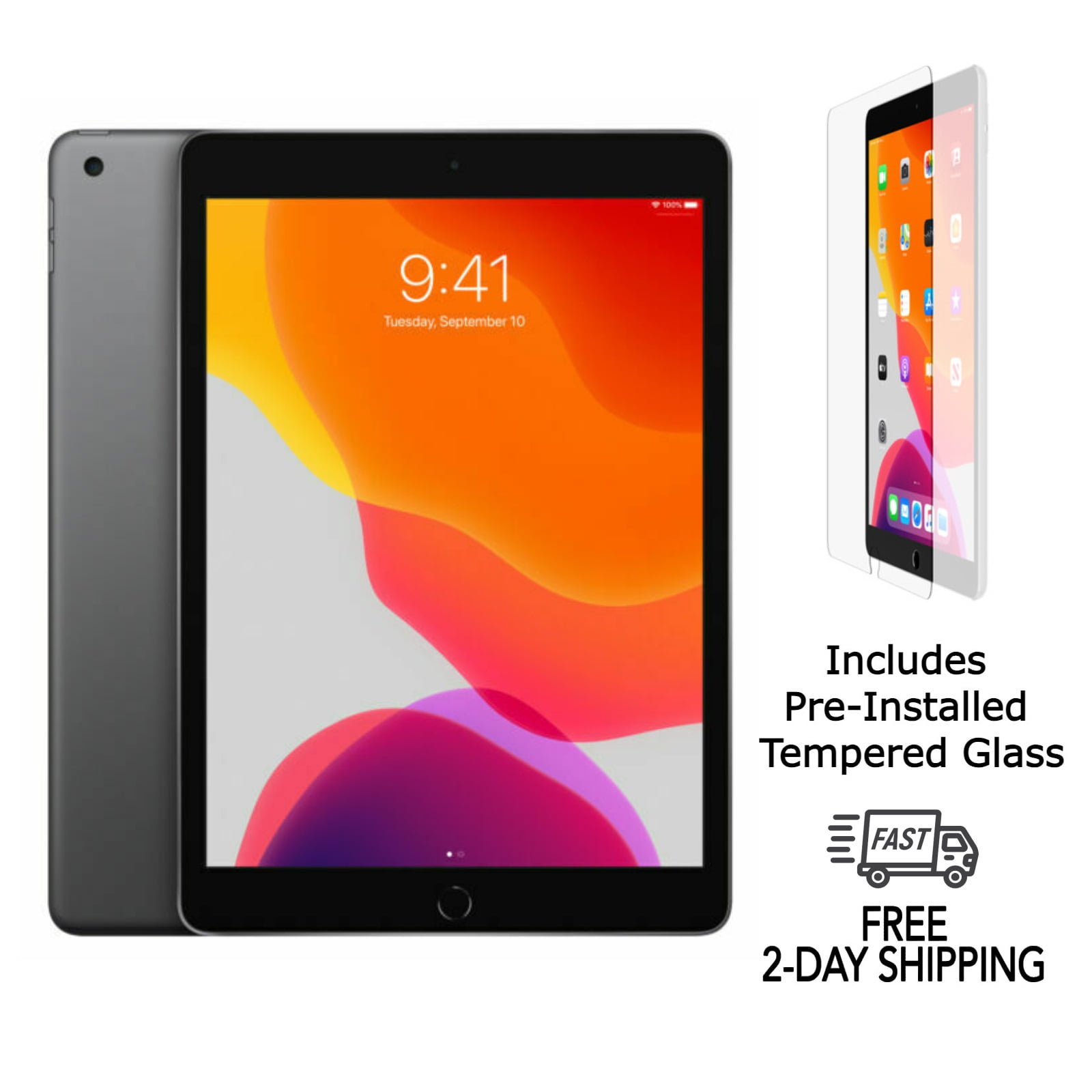 Refurbished Apple iPad 7th Gen A2197 (WiFi) 128GB Space Gray (Grade B ...
