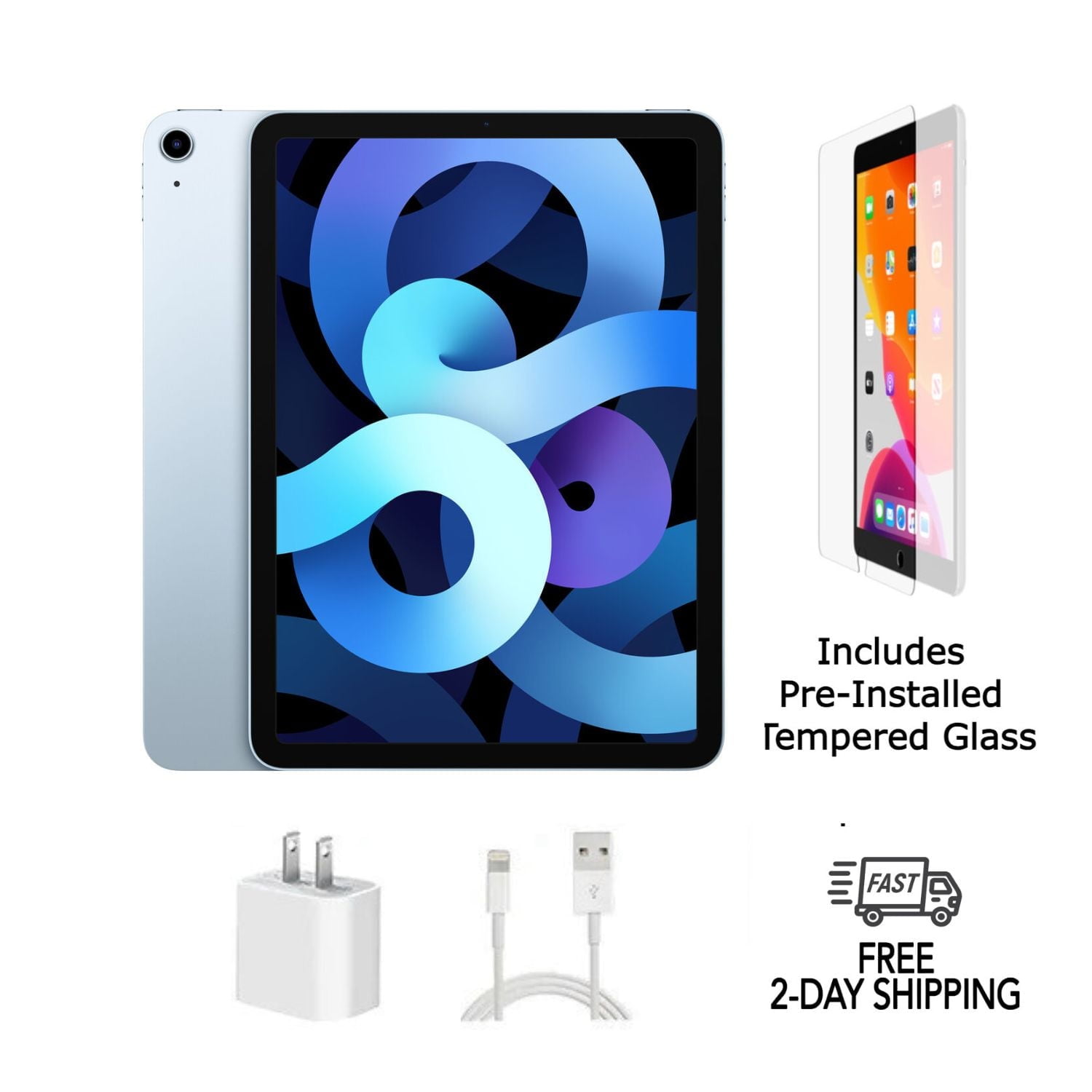 Pre-Owned Apple iPad Air 4 A2324 (WiFi + Cellular Unlocked) 64GB Sky ...