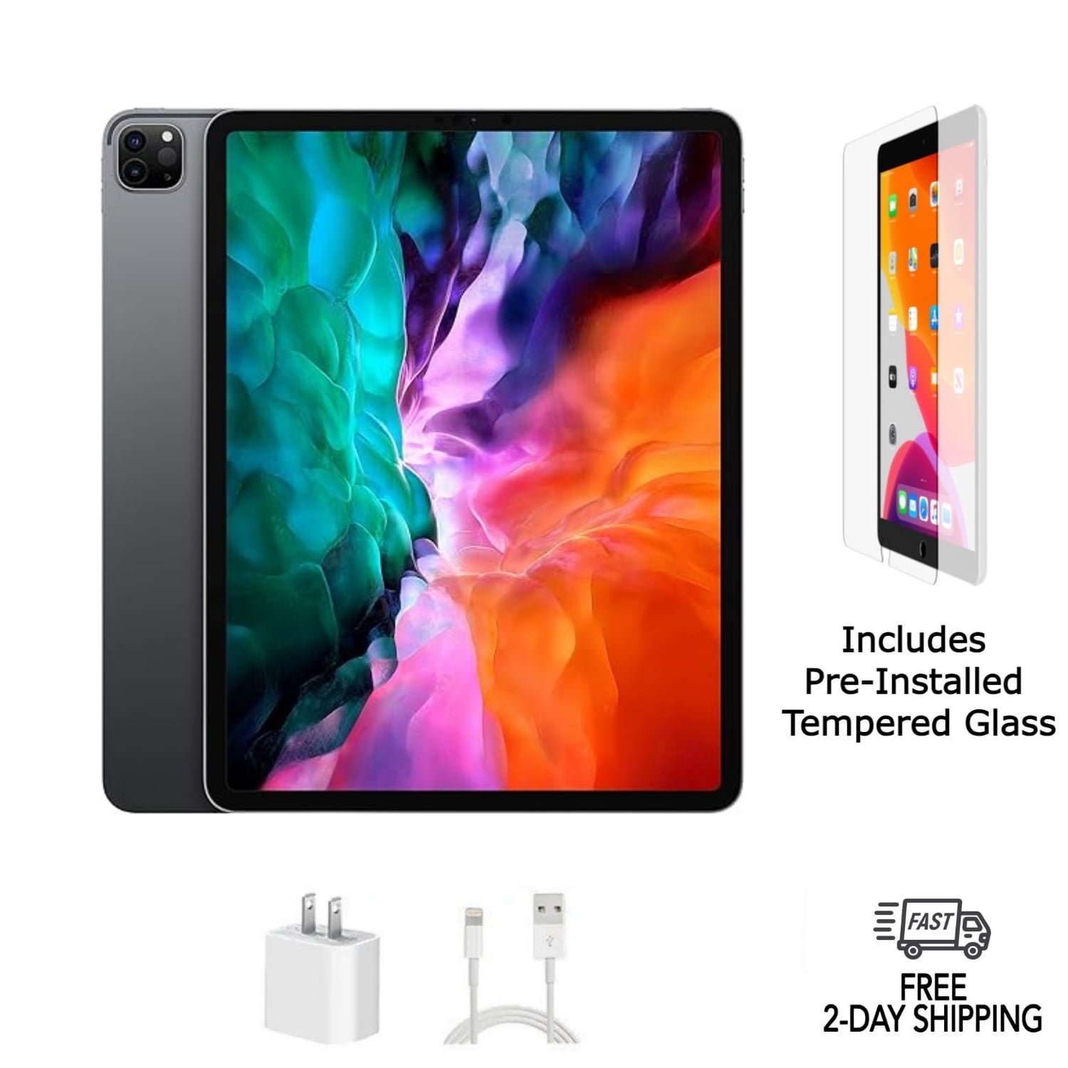 Pre-Owned Apple iPad Pro 12.9" (4th Gen) A2229 (WiFi) 128GB Space Gray with Pre-Installed ...