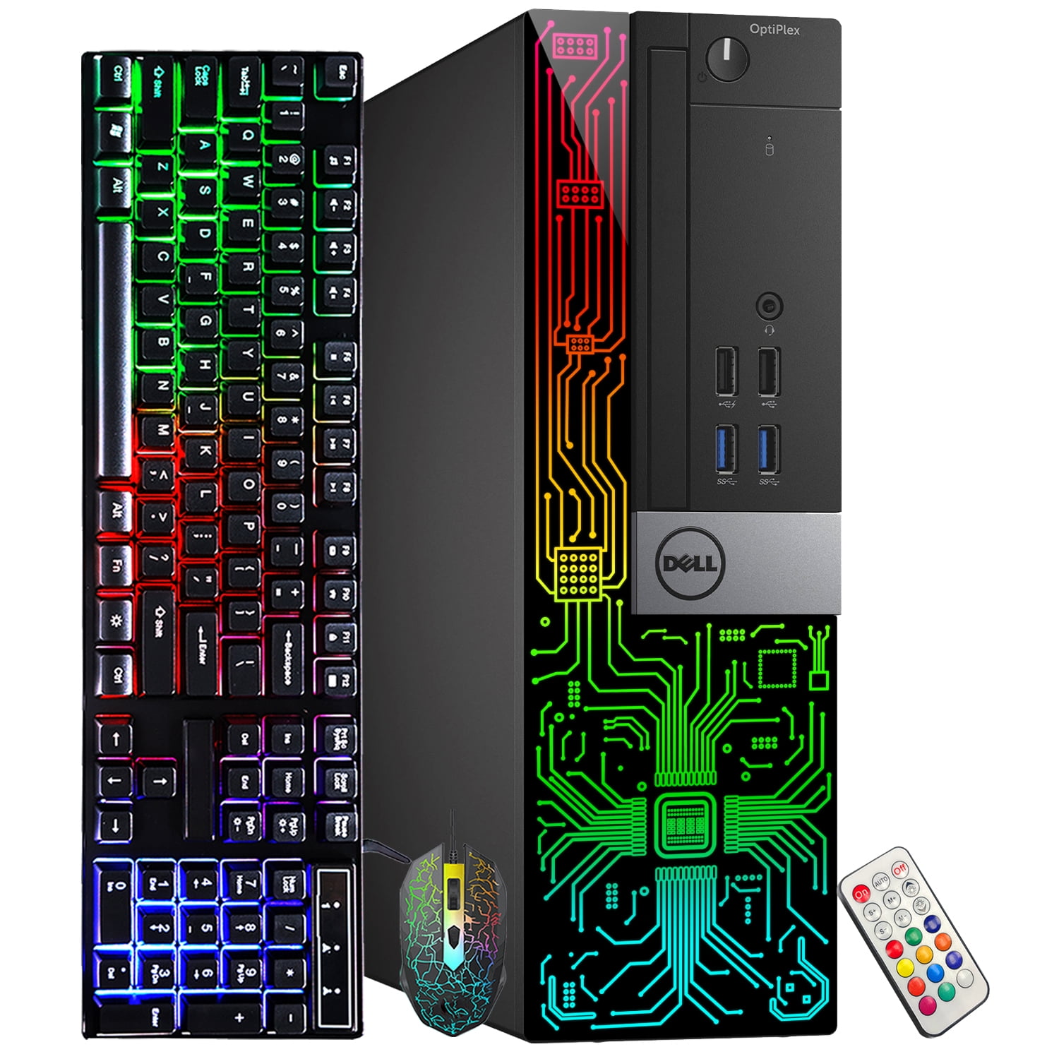 Restored Dell Optiplex SFF RGB Desktop Computer PC, Intel Hexa-Core i5 ...