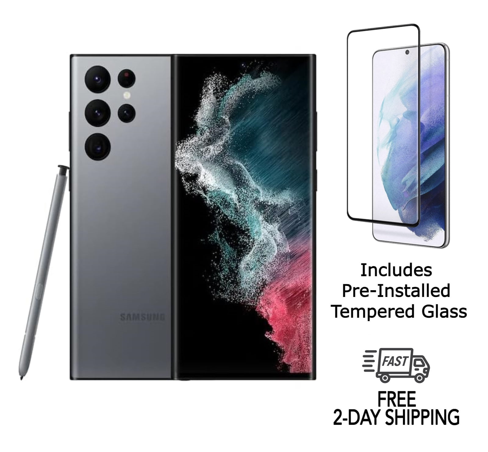 Refurbished Samsung Galaxy S22 Ultra 5G S908U (Fully Unlocked) 256GB ...