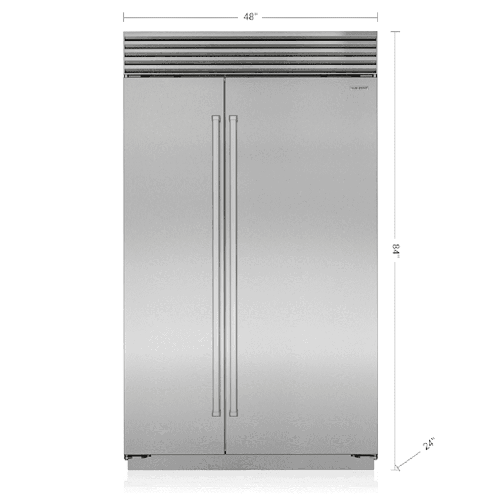 Restored Sub-Zero CL4850SID/S/P 48" Classic Side-by-Side Refrigerator ...