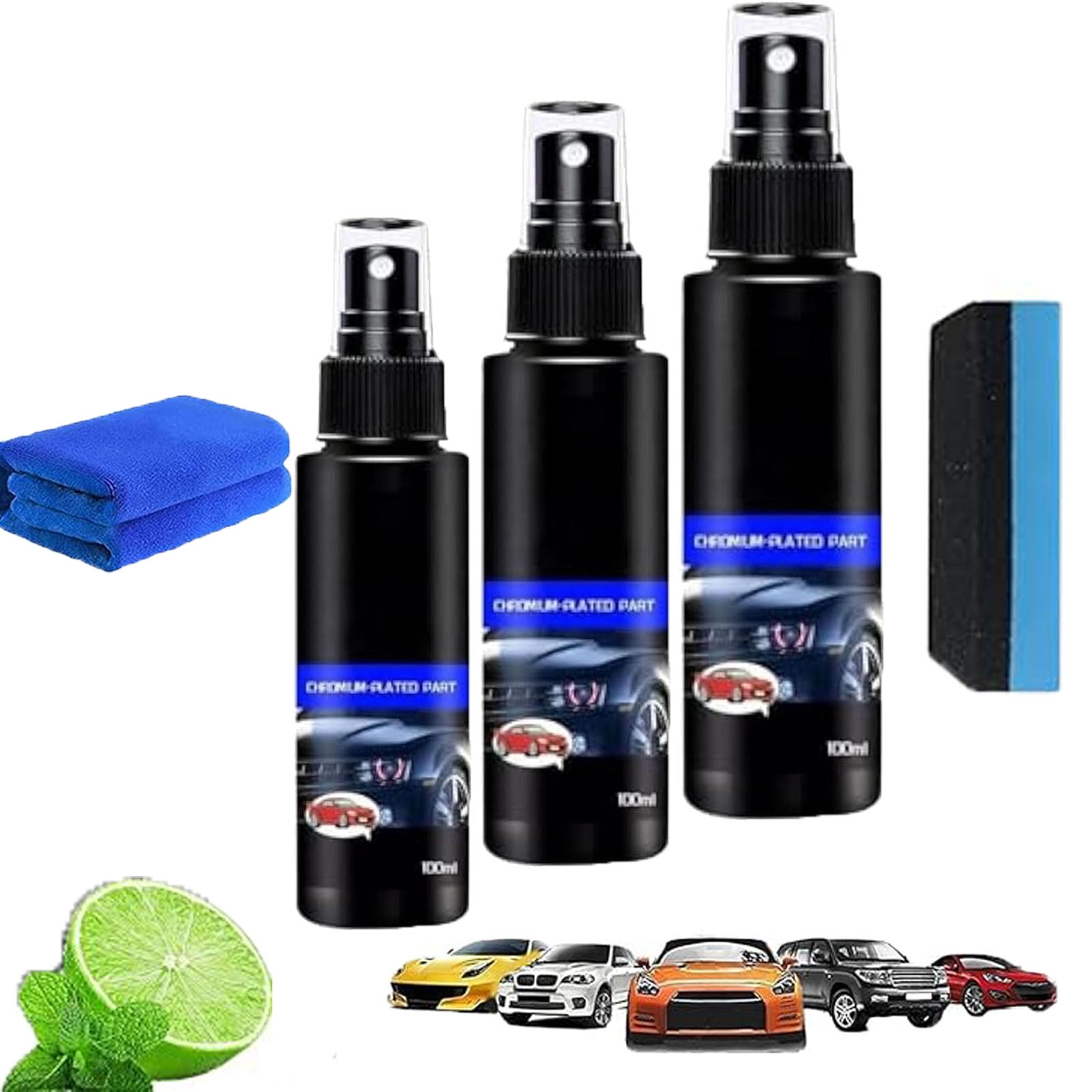 Refurbishing Agent Spray for Chrome-Plated Parts, Hosenwelt Car Coating ...