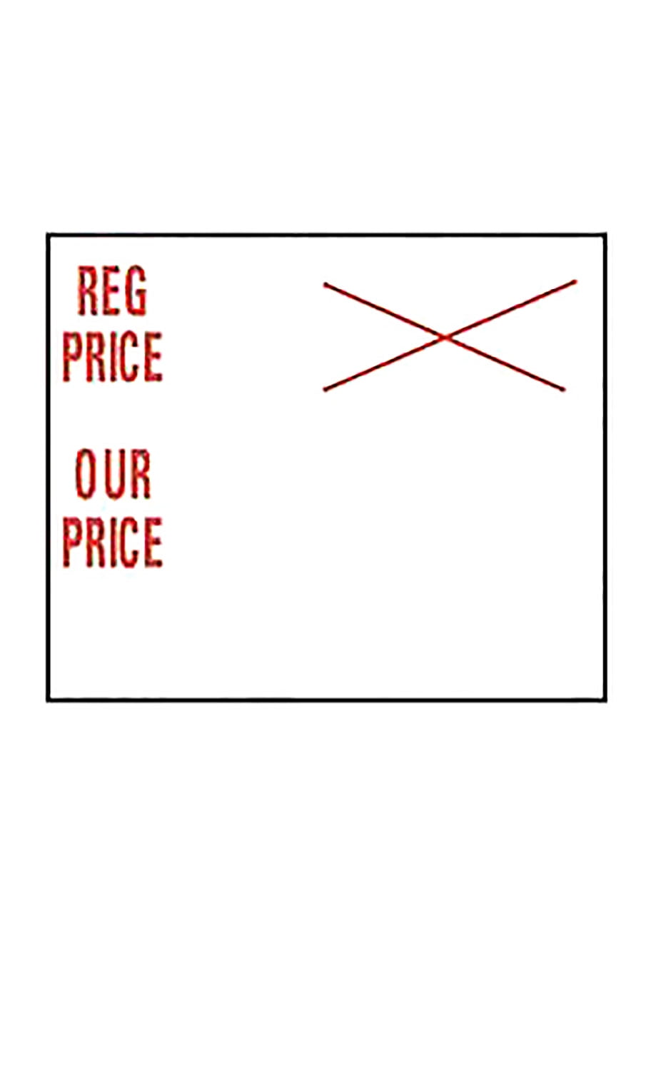 SSWBasics Reg Price/Our Price SSW 2-Line Pricing Gun Sales Labels 3/4"H ...