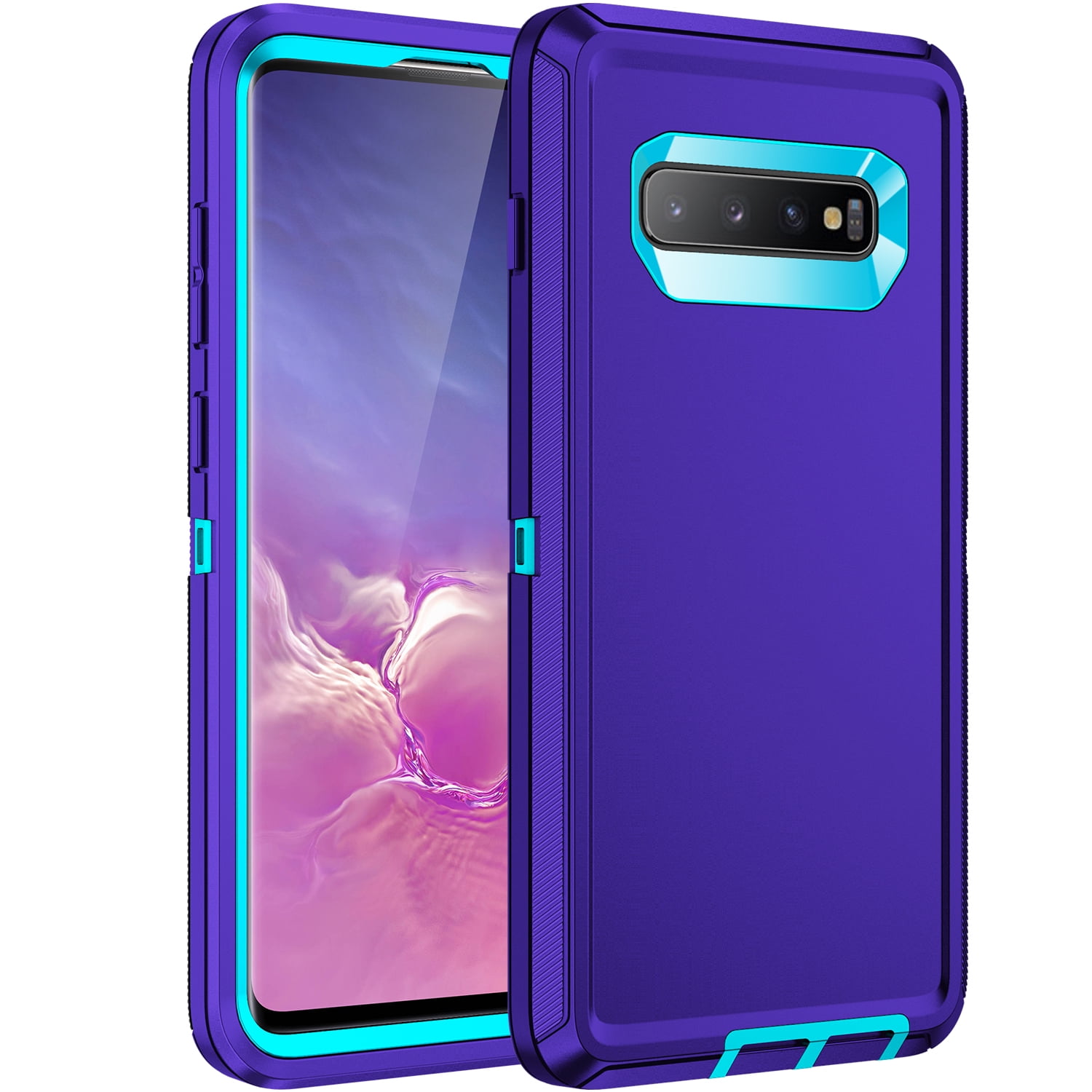 RegSun for Galaxy S10 Case,Shockproof 3-Layer Full Body Protection ...