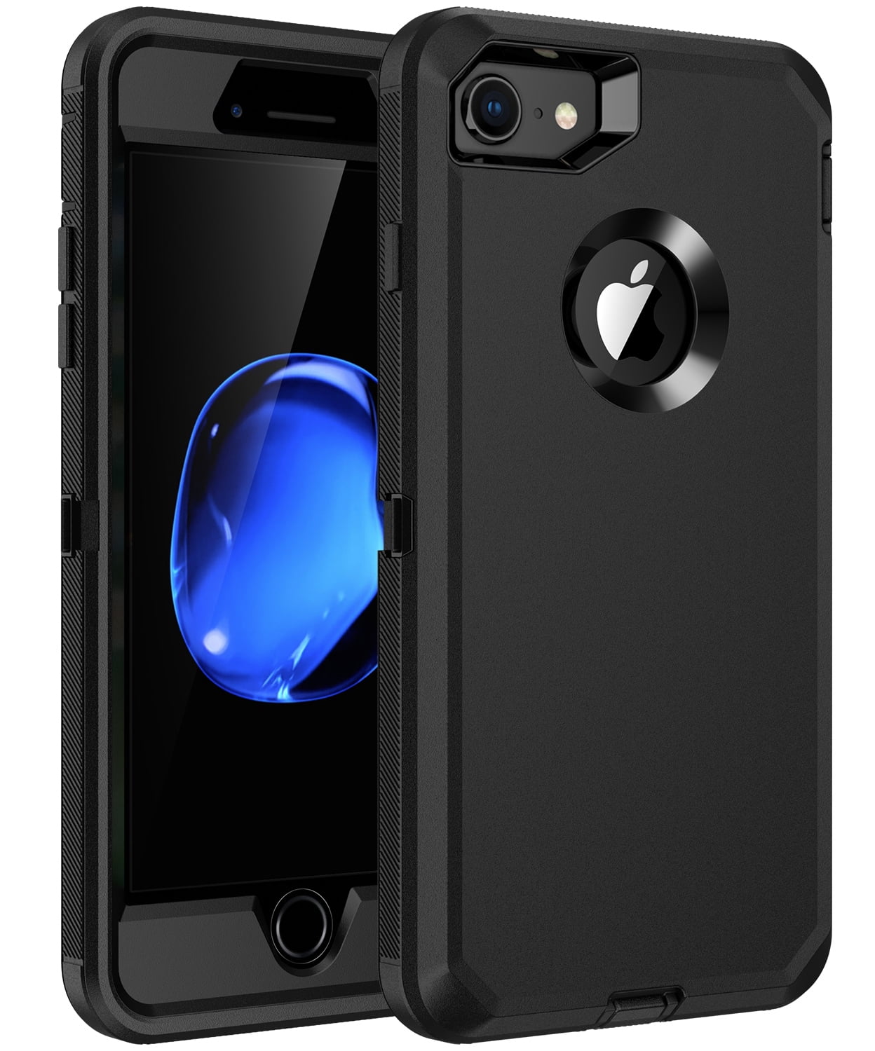 "Regsun iPhone 8 Case, iPhone 7 Case, Shockproof Rugged Silicone, 3 ...
