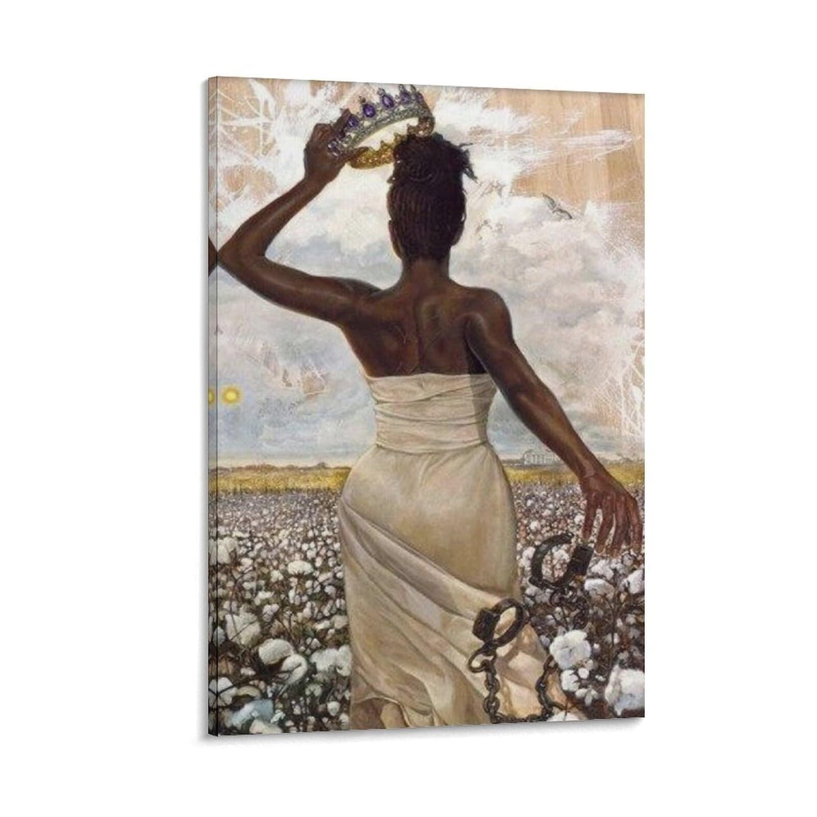 Regain Freedom African American Portrait Wall Art Prints Canvas Poster ...