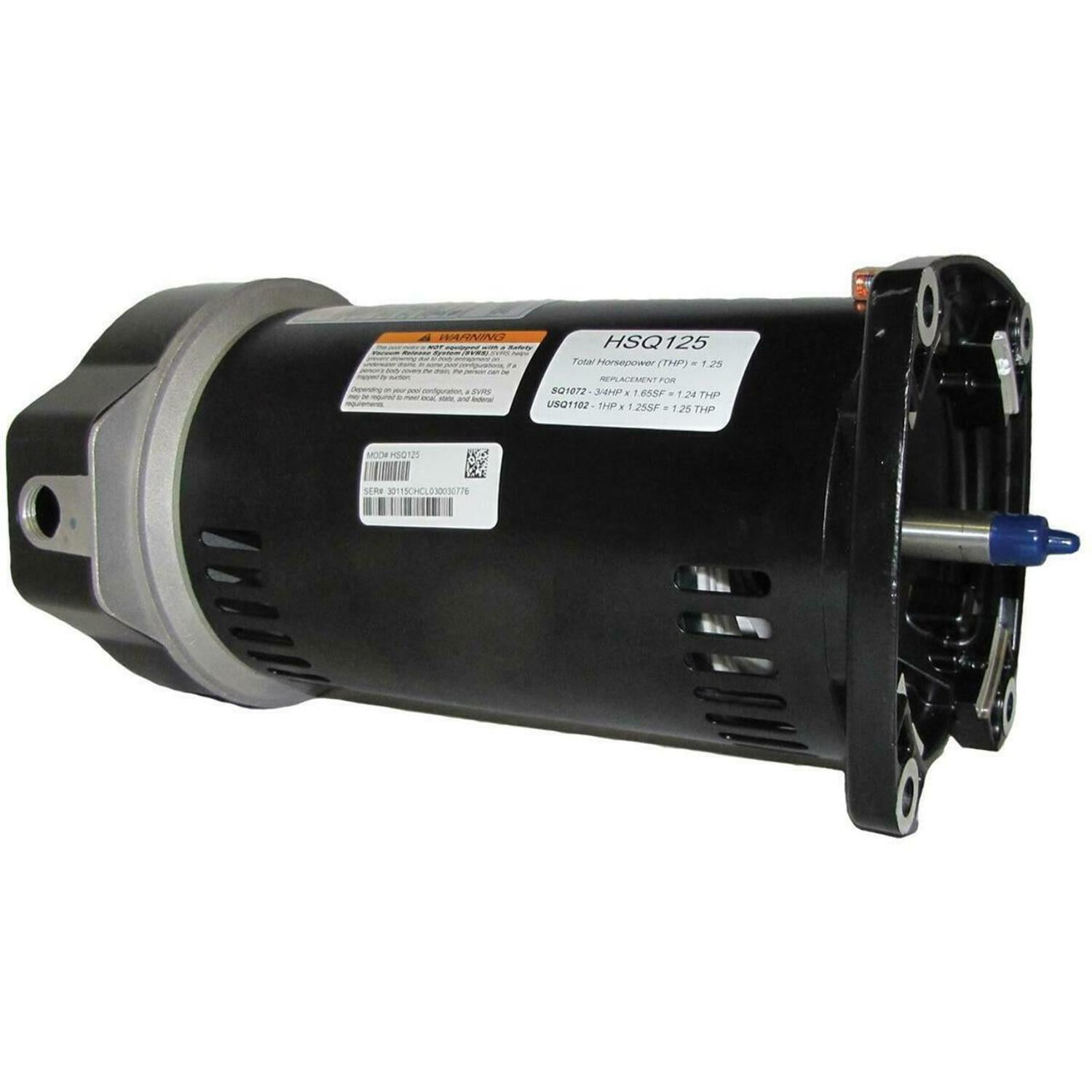 Regal Beloit HSQ125 1.25 HP Square Flange Pool Pump Motor - Walmart.com